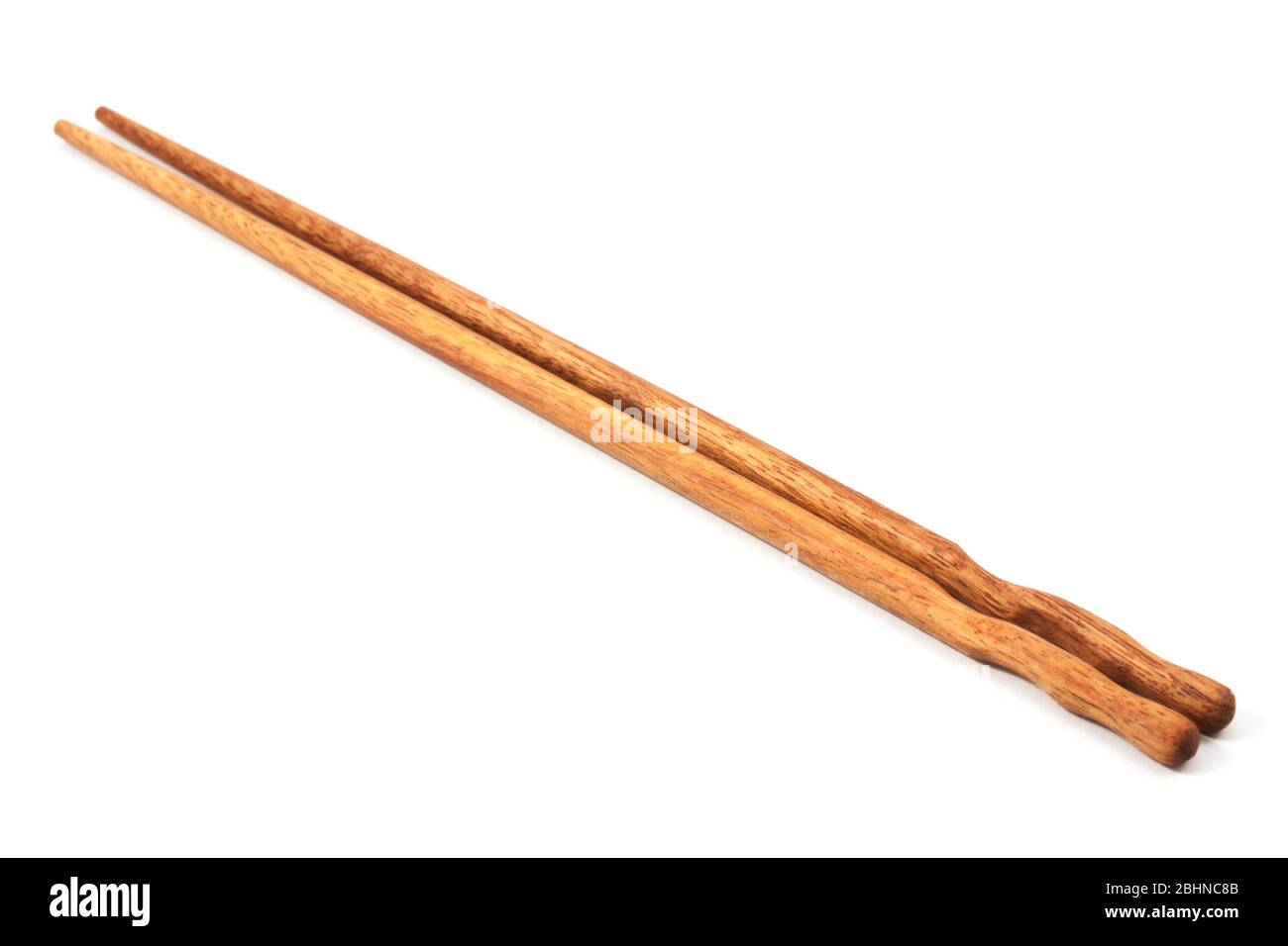 Wooden chopsticks on white background Stock Photo - Alamy