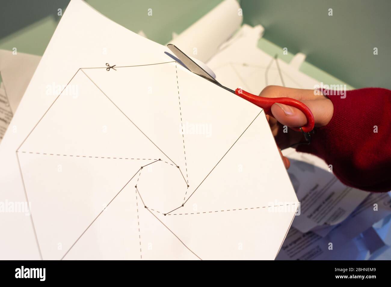 Hand cut paper shapes hi-res stock photography and images - Alamy