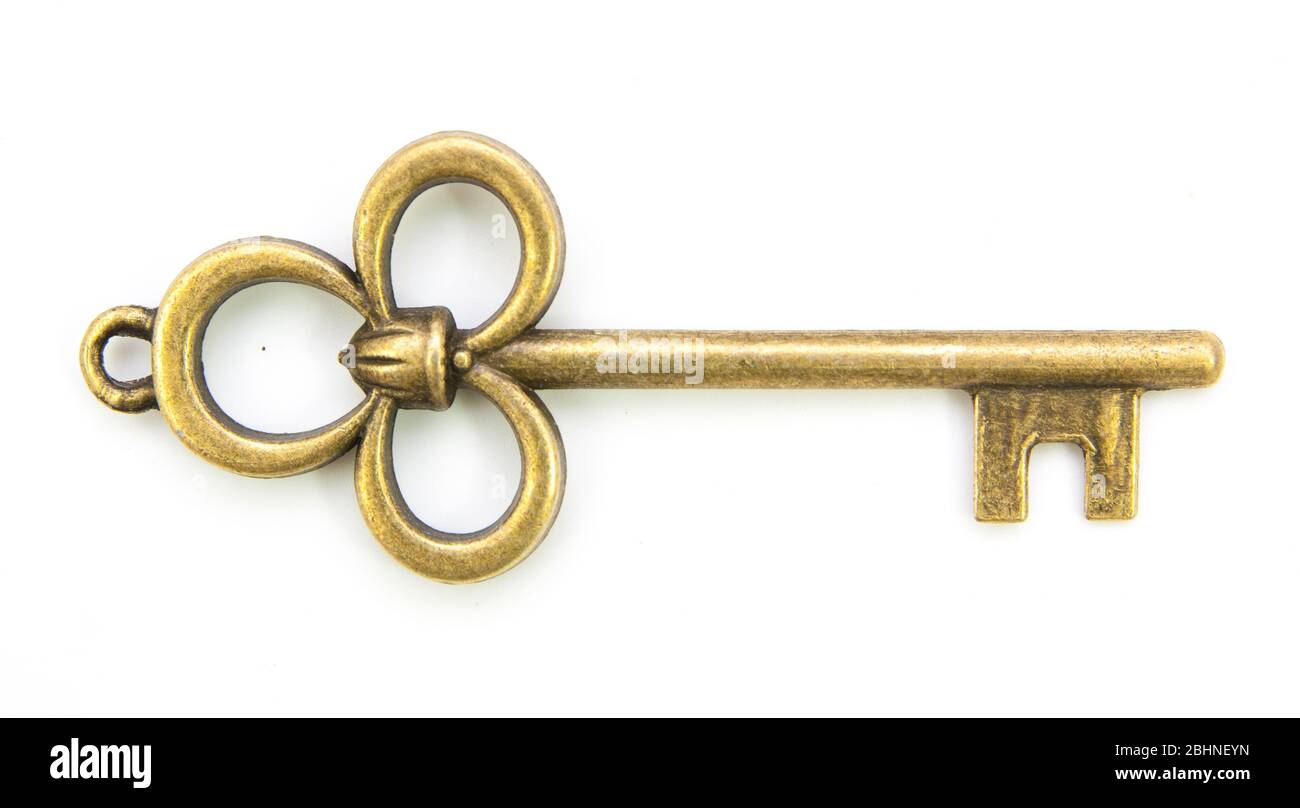 old key isolated on white background without shadow Stock Photo - Alamy