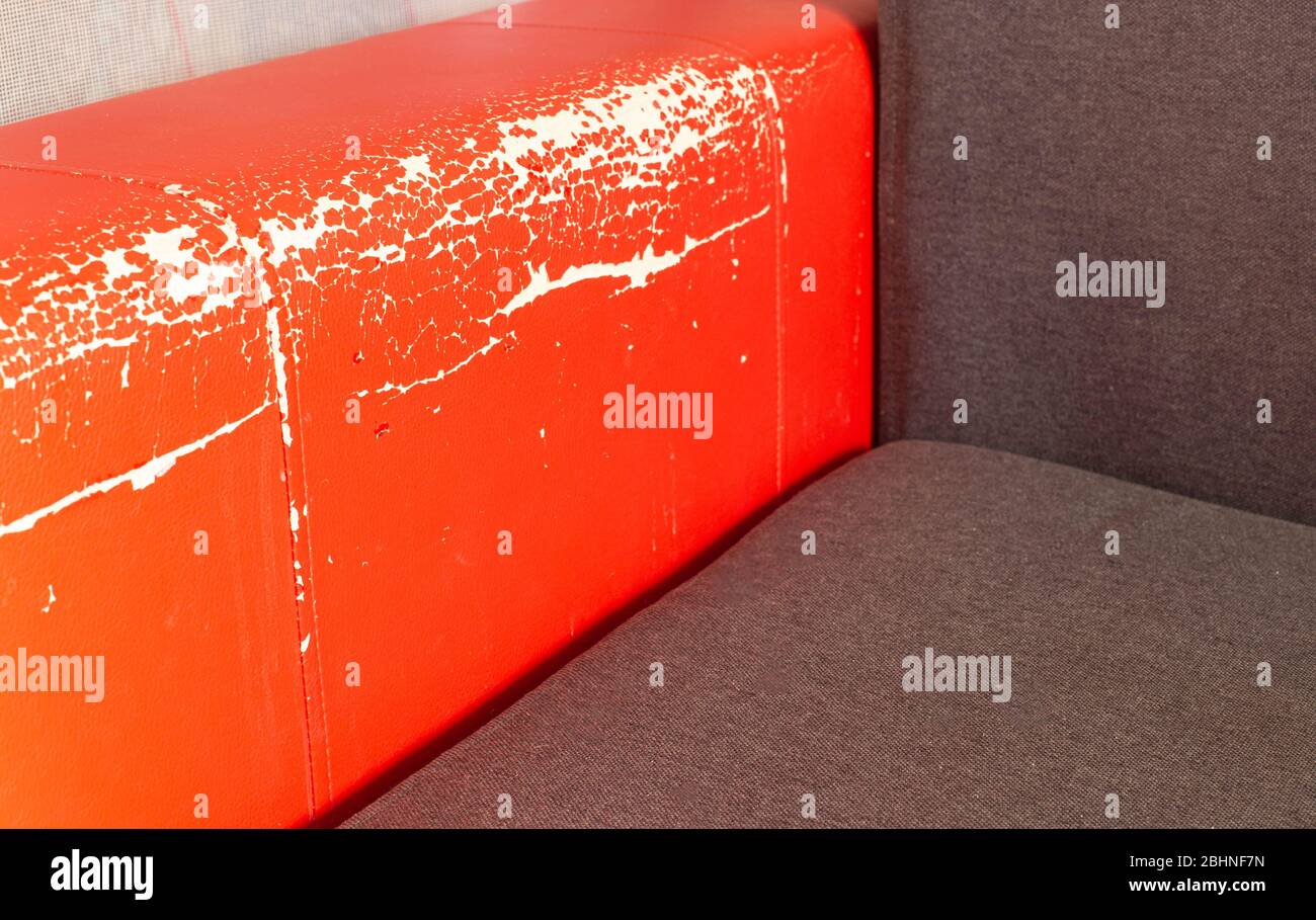 Old damaged sofa with torn upholstery hi-res stock photography and ...