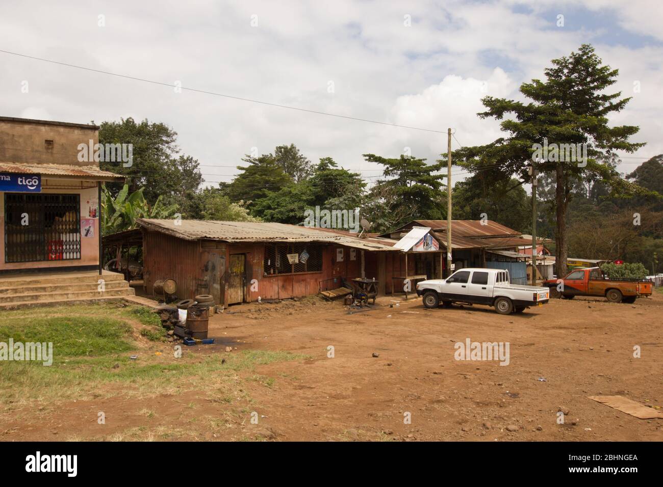 Typical african village hi-res stock photography and images - Alamy