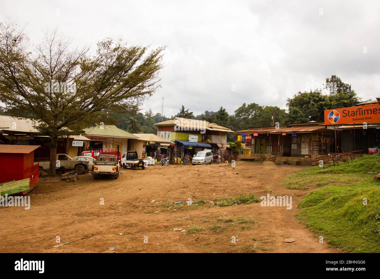 Typical african village hi-res stock photography and images - Alamy
