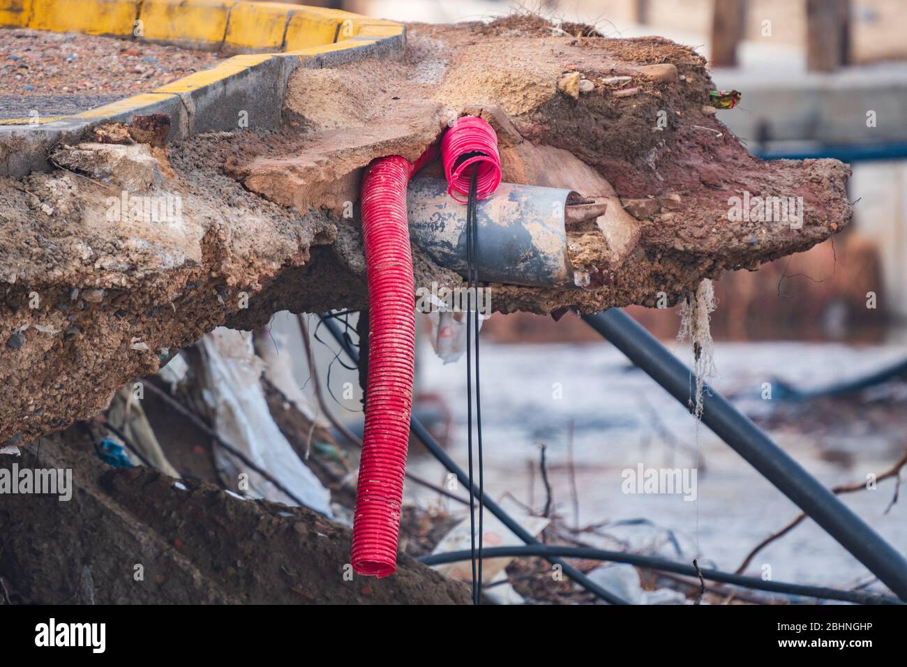 Broken pipes hi-res stock photography and images - Alamy