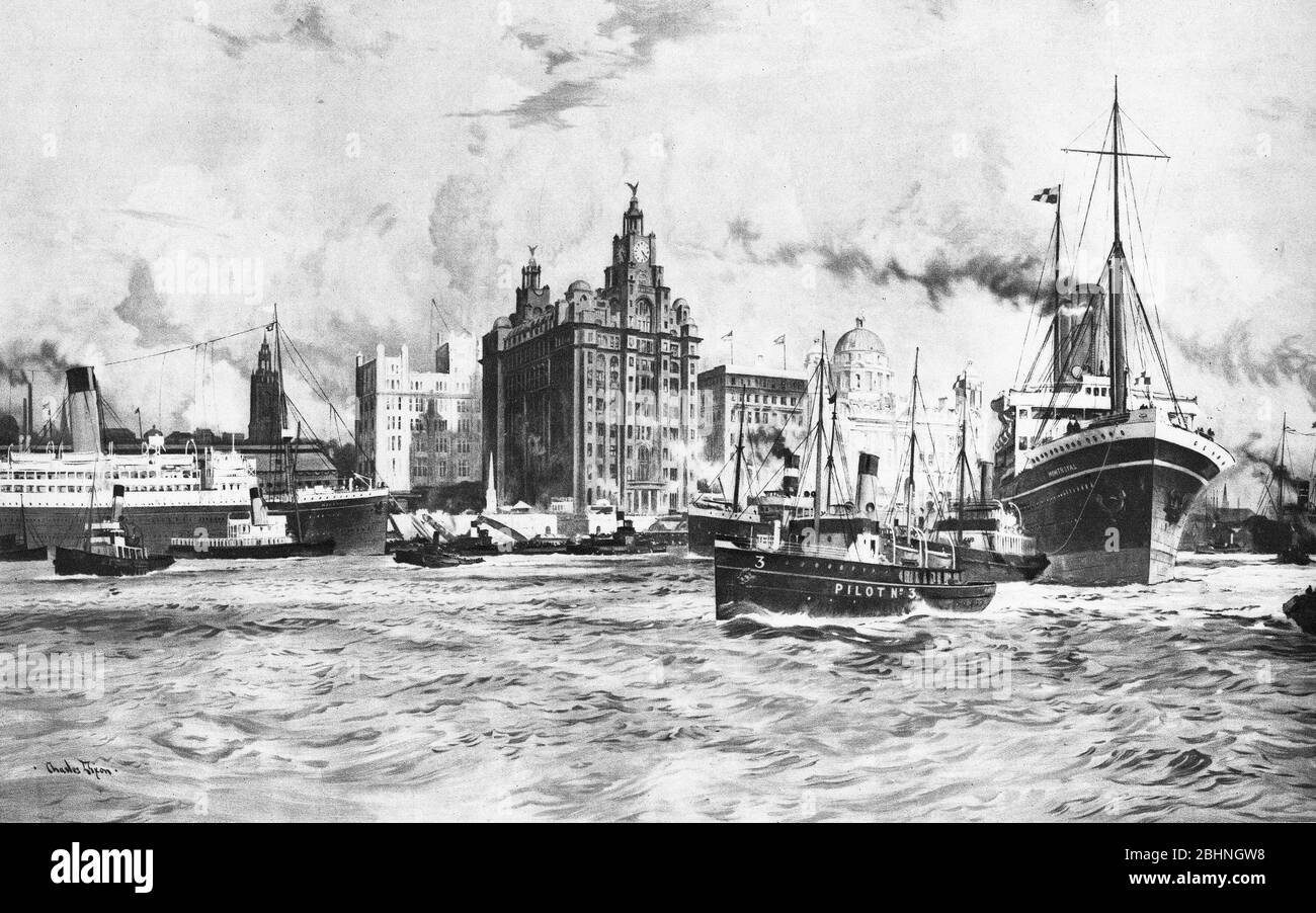 Vintage river mersey hi-res stock photography and images - Alamy