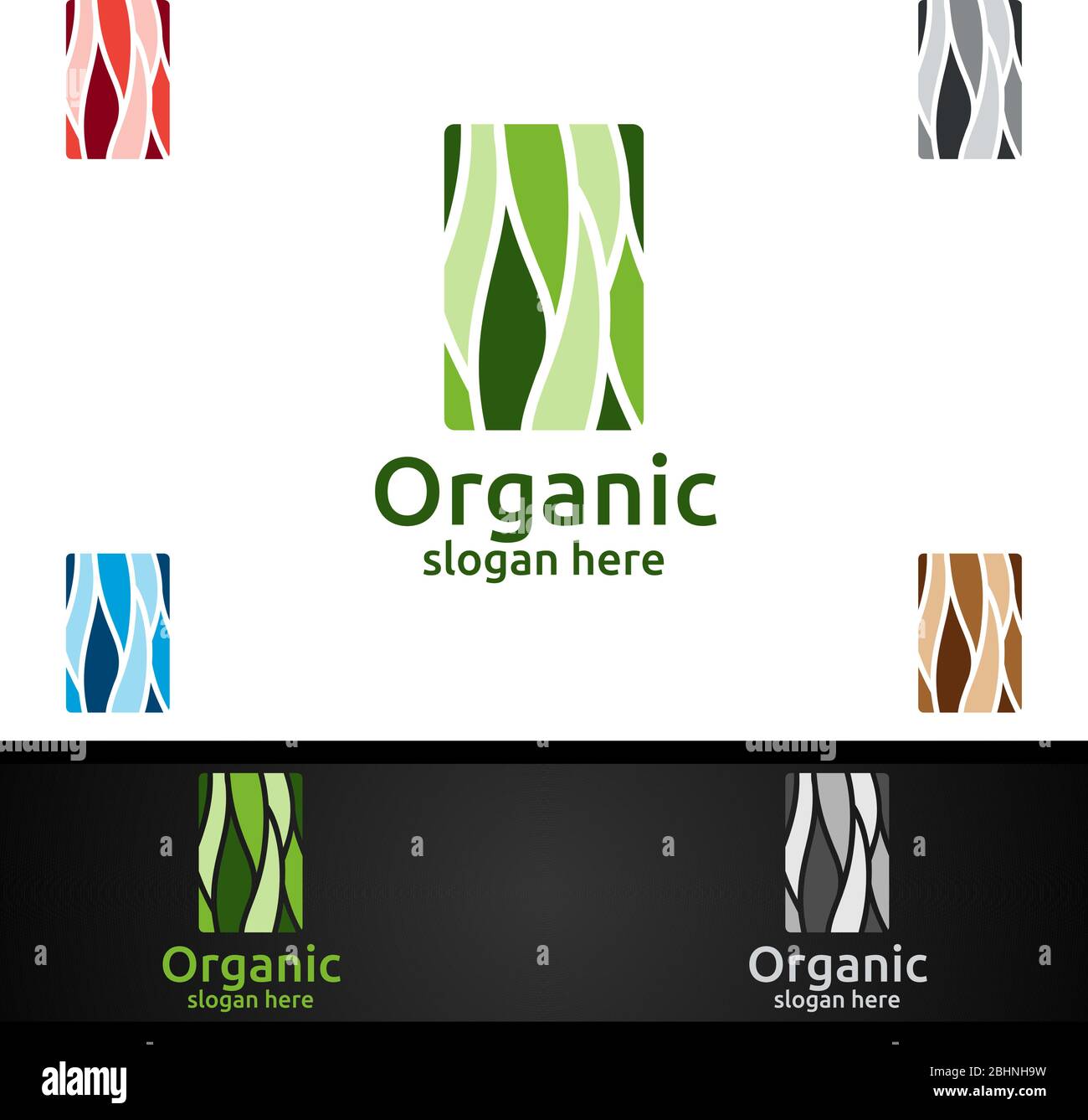 Natural and Organic Logo design template for Herbal, Ecology, Health ...