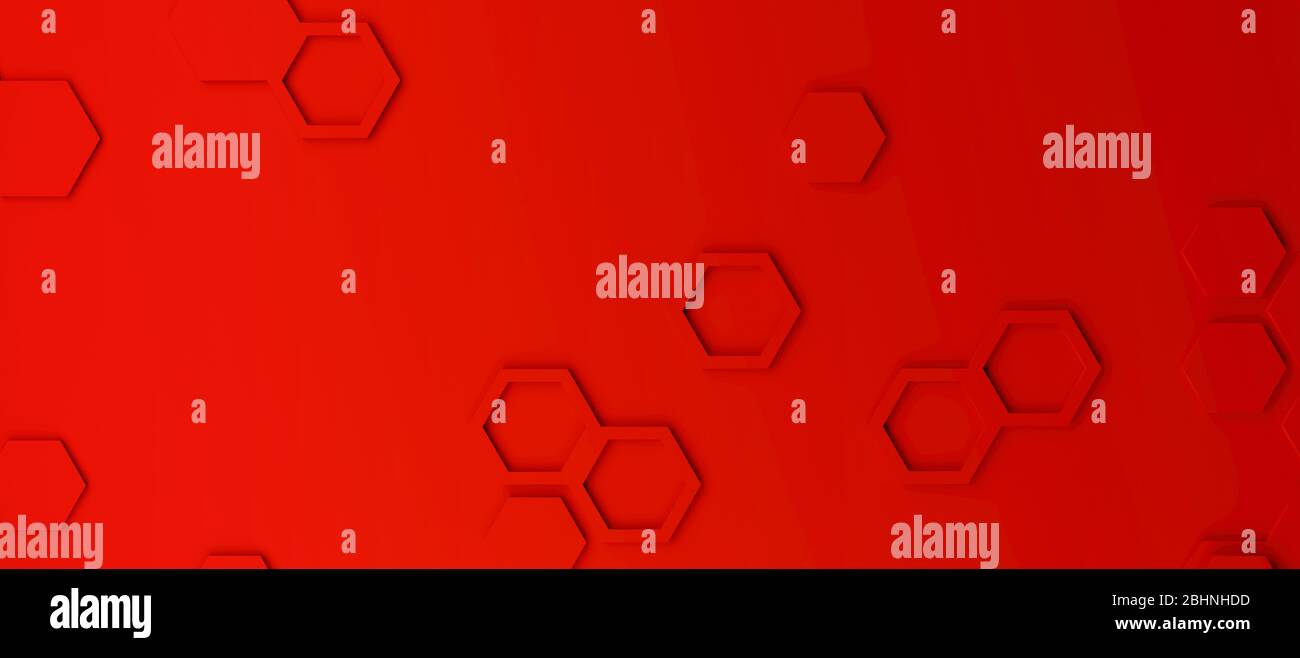 Abstract modern red honeycomb background, 3d rendering Stock Photo - Alamy