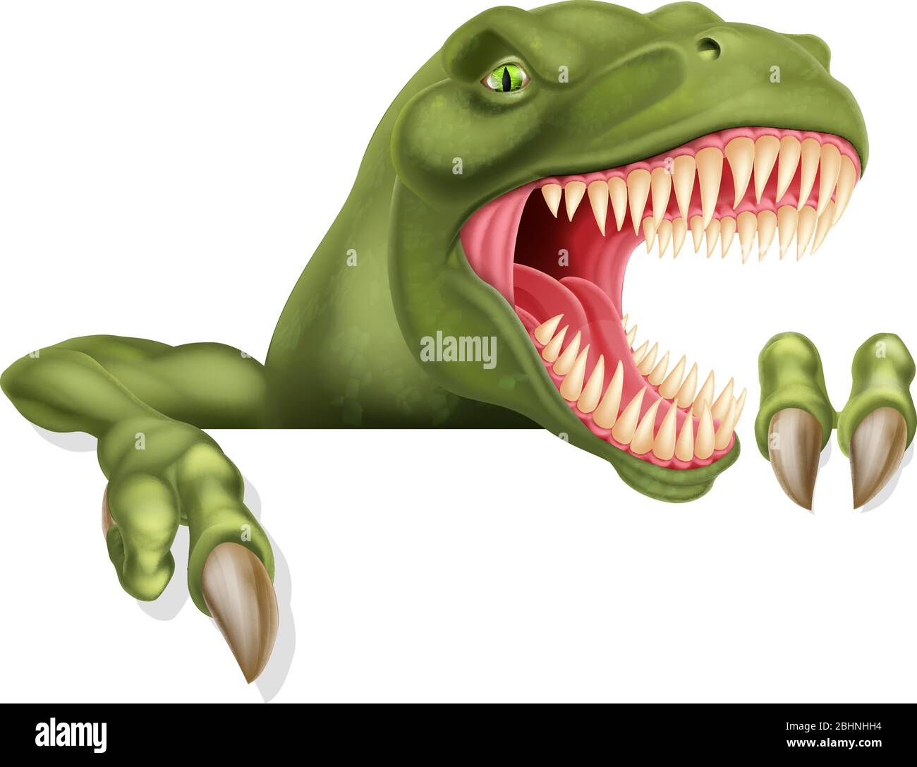 Dinosaur T Rex Pointing at Sign Cartoon Stock Vector Image & Art - Alamy