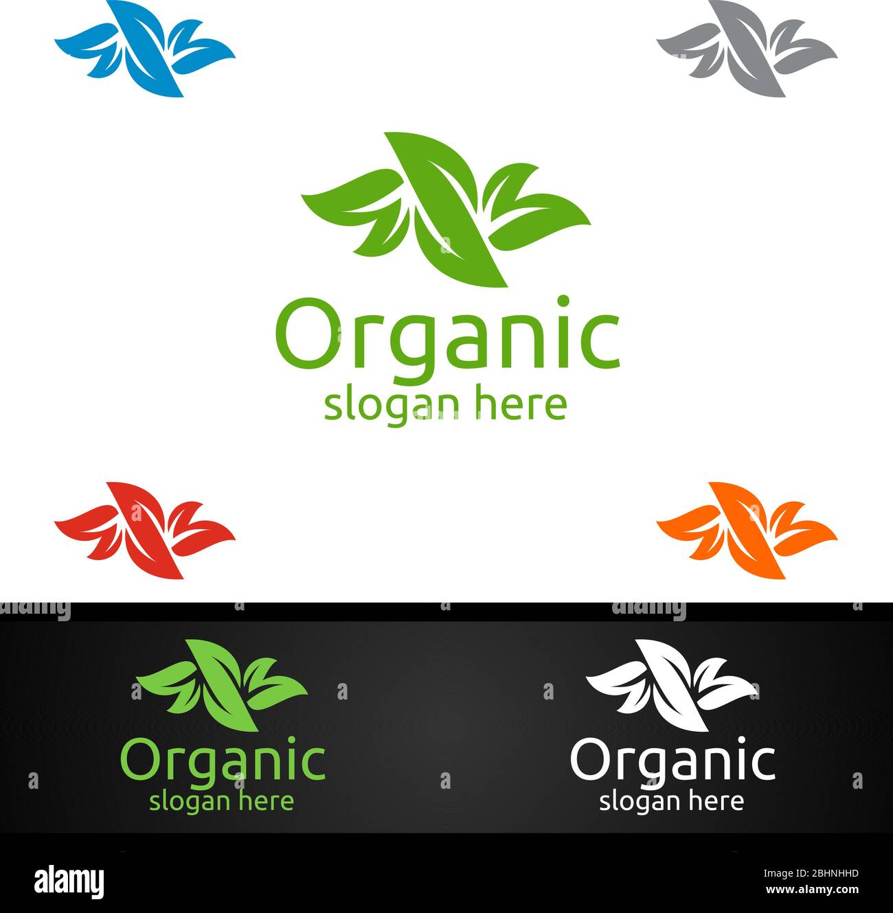 Natural and Organic Logo design template for Herbal, Ecology, Health ...