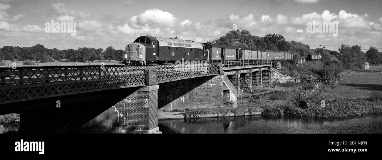 Preserved Class 40 locomotive D306 at Nene Valley Railway, Wansford ...