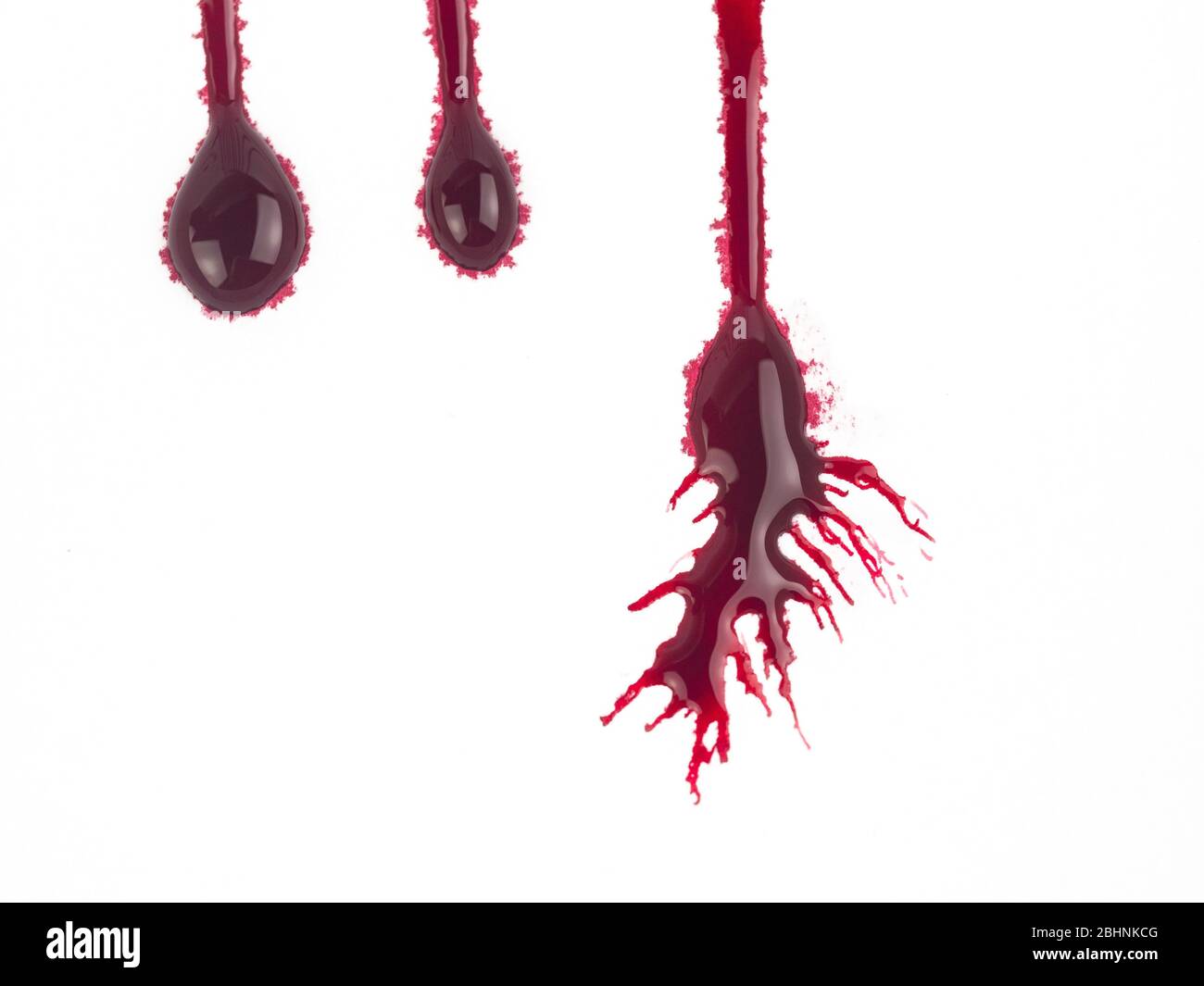 red colorl drops. Paint dripping. Dripping liquid.. abstract paint ...