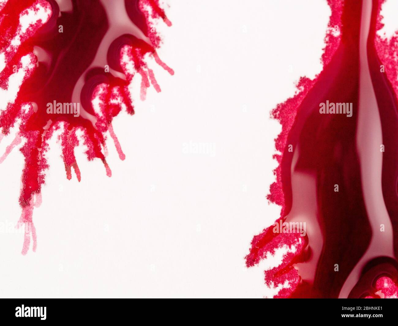 red colorl drops. Paint dripping. Dripping liquid.. abstract paint ...