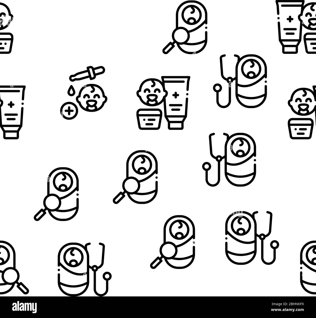 Medical analysis pattern Black and White Stock Photos & Images - Alamy