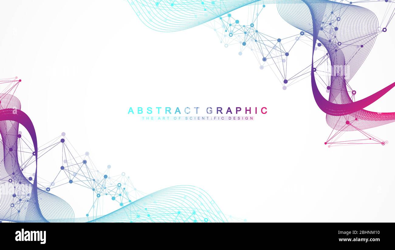 Big Genomic Data Visualization. DNA helix, DNA strand, DNA Test. CRISPR ...
