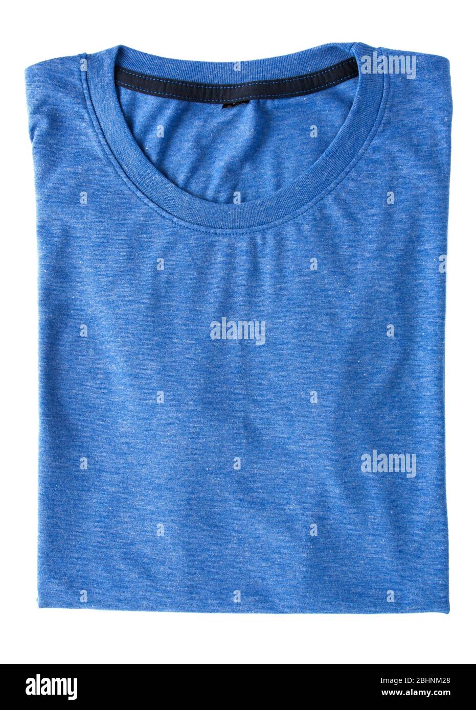 blue t-shirt on white background Stock Photo - Alamy