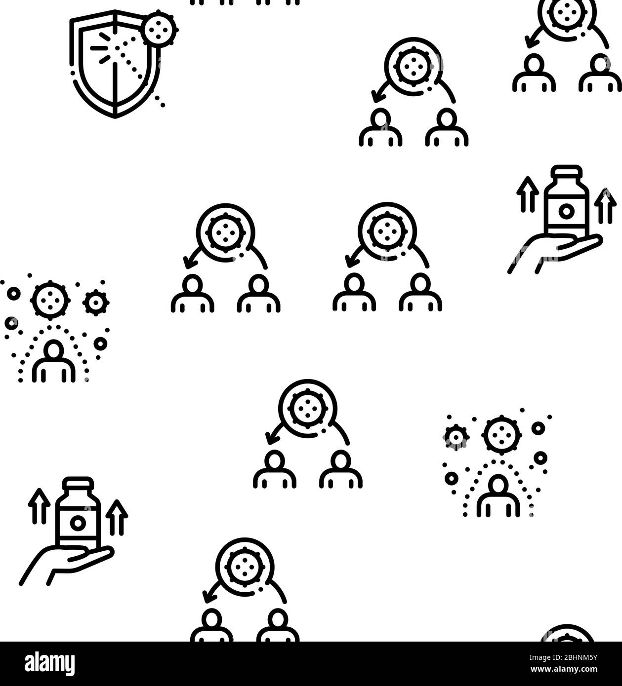 Immunity Human Seamless Pattern Vector Stock Vector Image & Art - Alamy