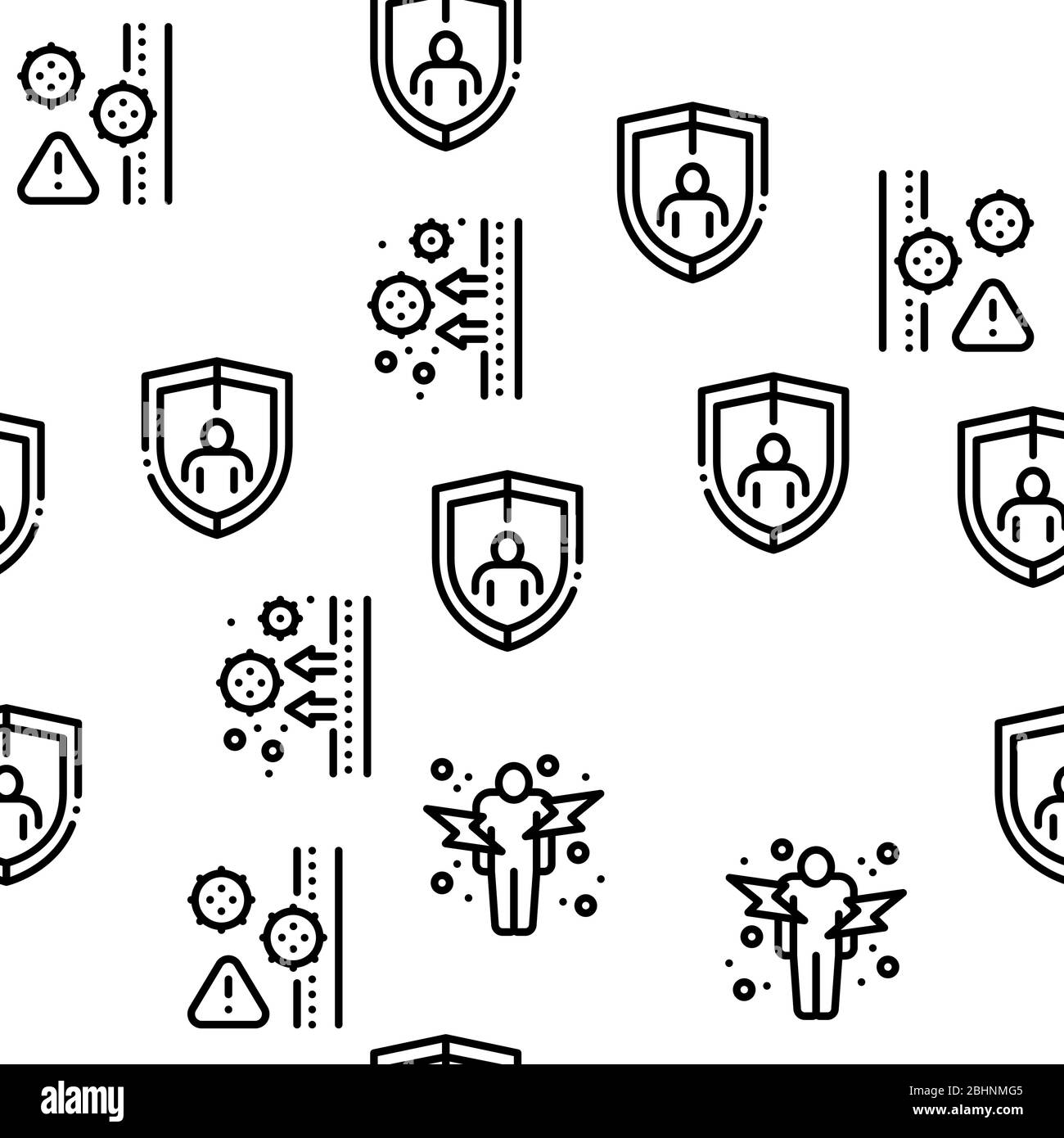 Immunity Human Seamless Pattern Vector Stock Vector Image & Art - Alamy