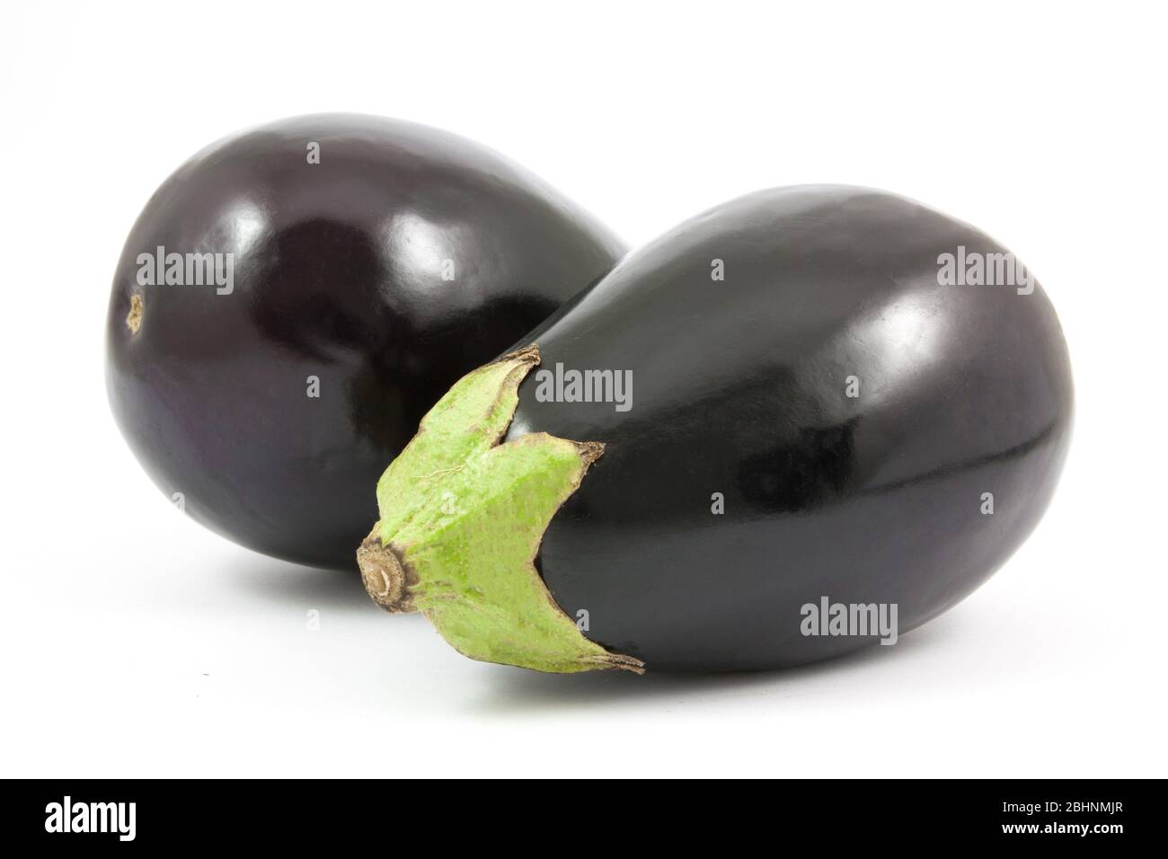 eggplant or aubergine vegetable isolated on white background Stock ...