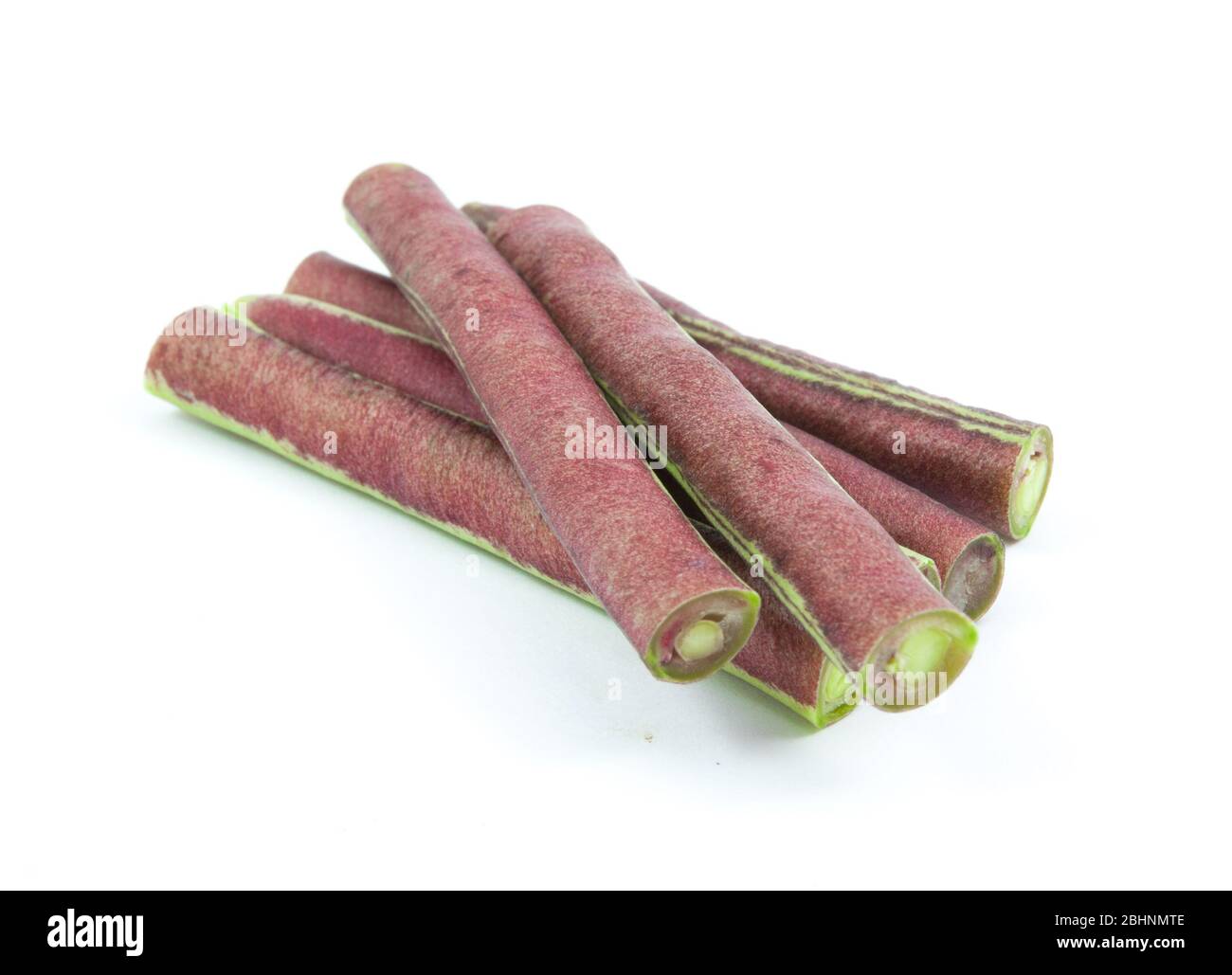 Purple beans plant Cut Out Stock Images & Pictures - Alamy