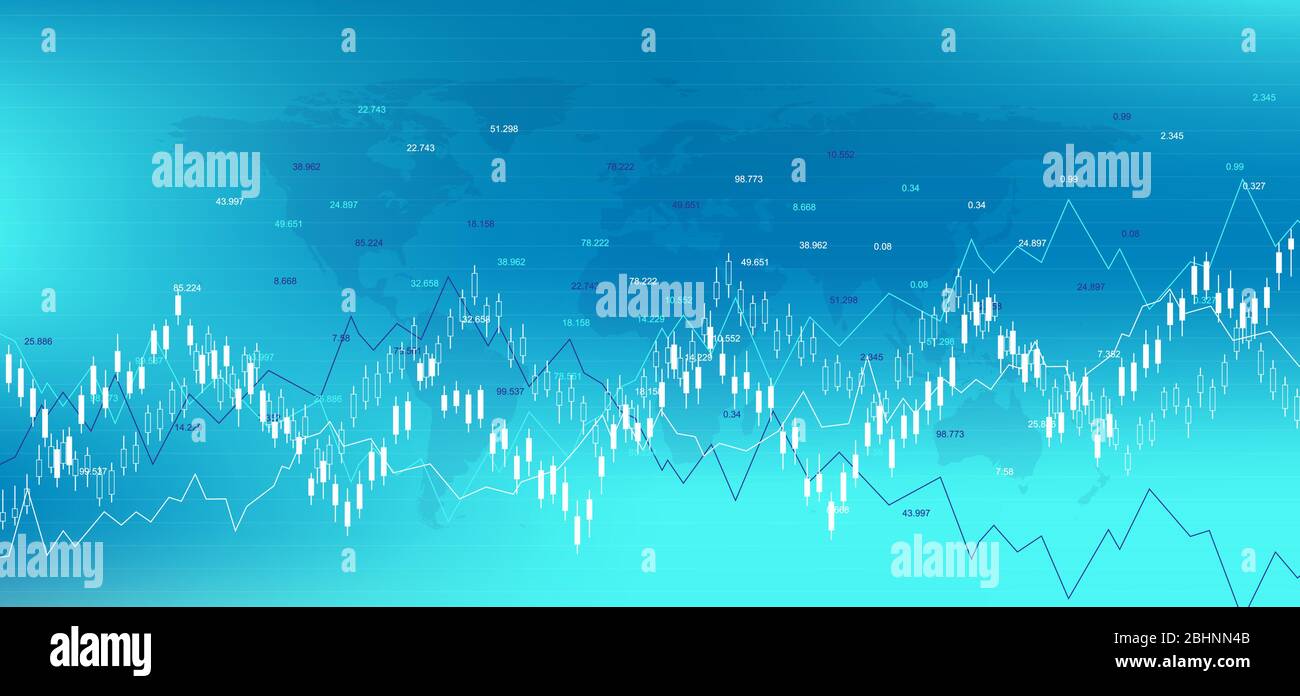Forex stock market exchange background. Financial web banner template ...