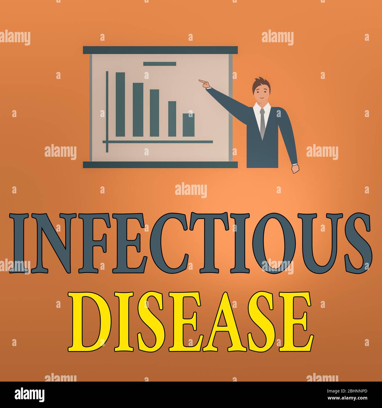 Writing note showing Infectious Disease. Business concept for caused by ...