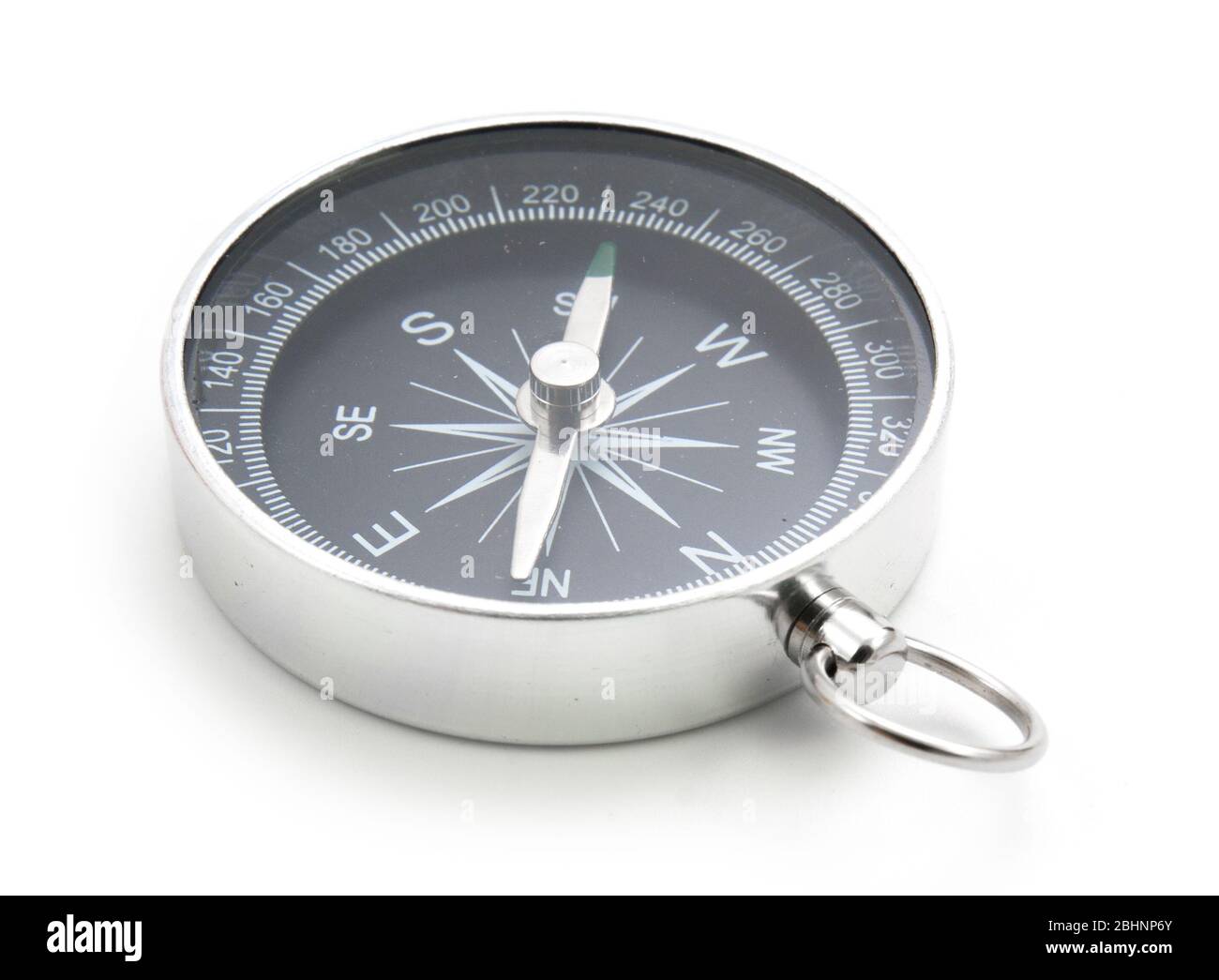 close up black compass isolated on white Stock Photo - Alamy