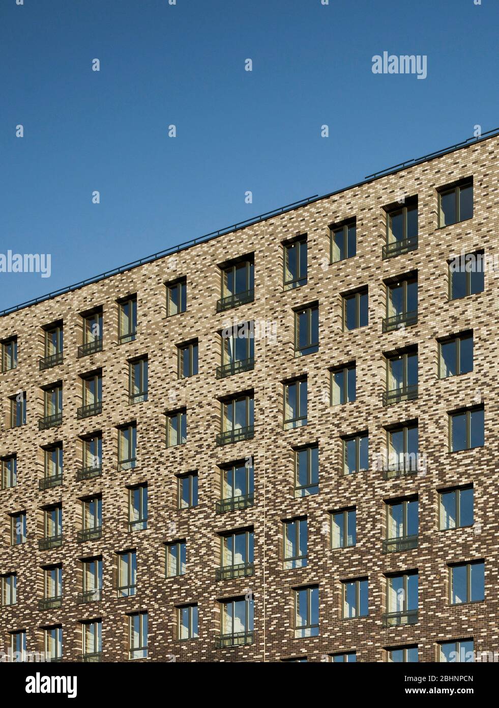Modern designed residential house in Moscow; building exterior; modern ...