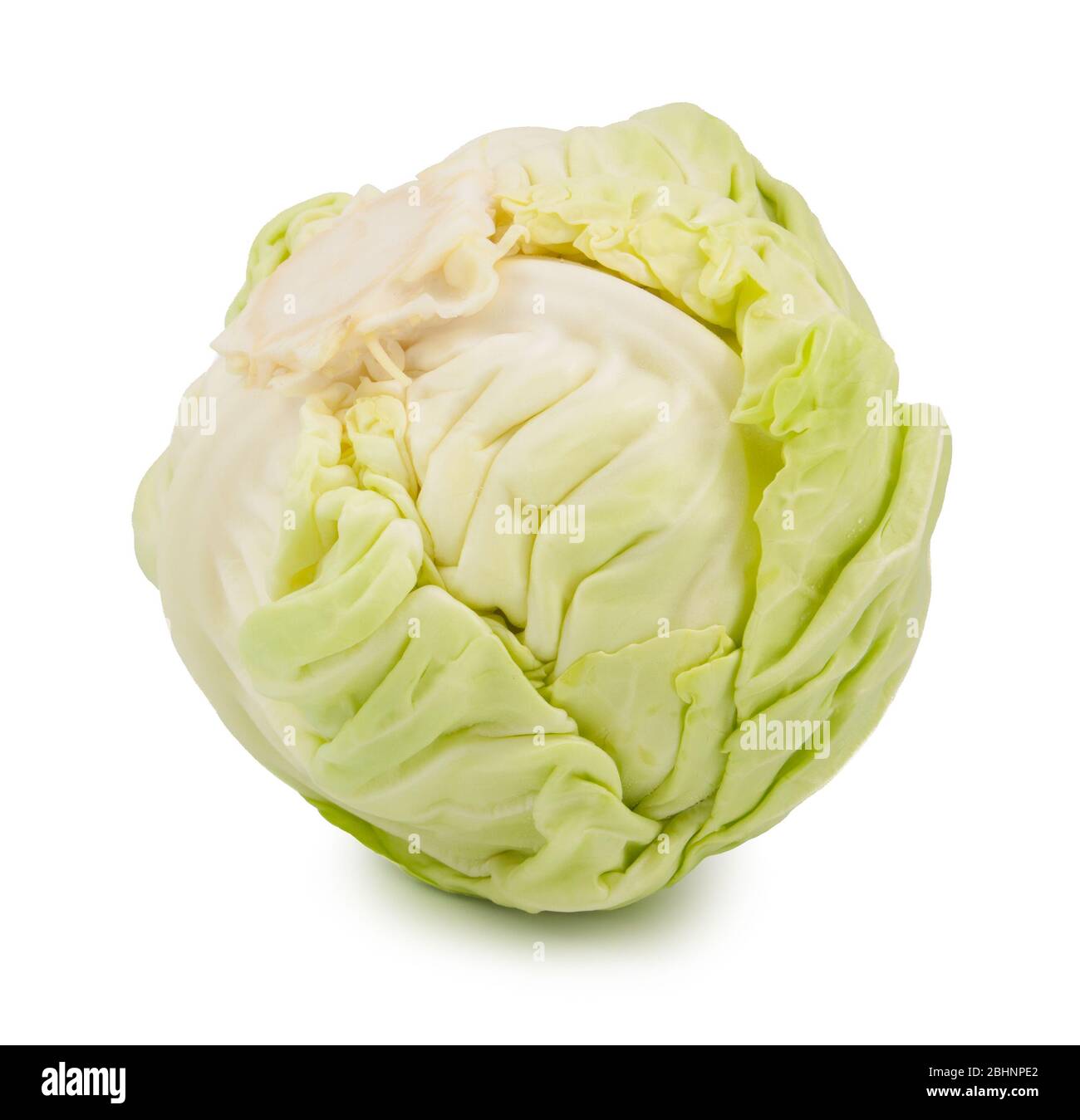 green cabbage isolated on white background Stock Photo - Alamy