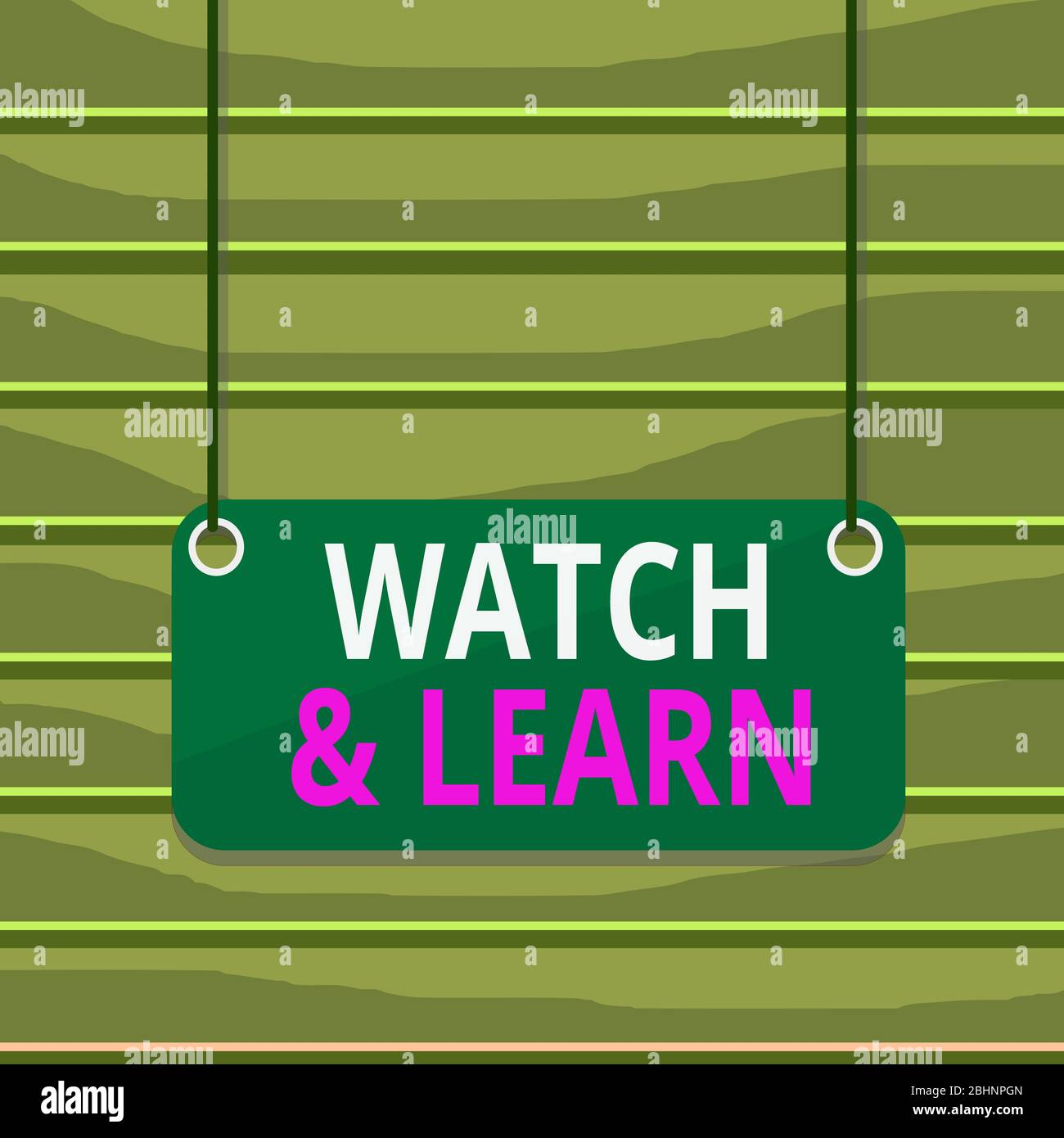 Conceptual hand writing showing Watch And Learn. Concept meaning ...