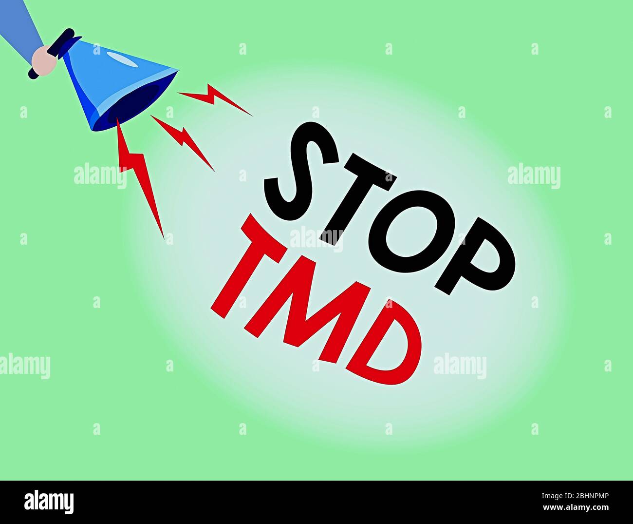Conceptual hand writing showing Stop Tmd. Concept meaning Prevent the ...