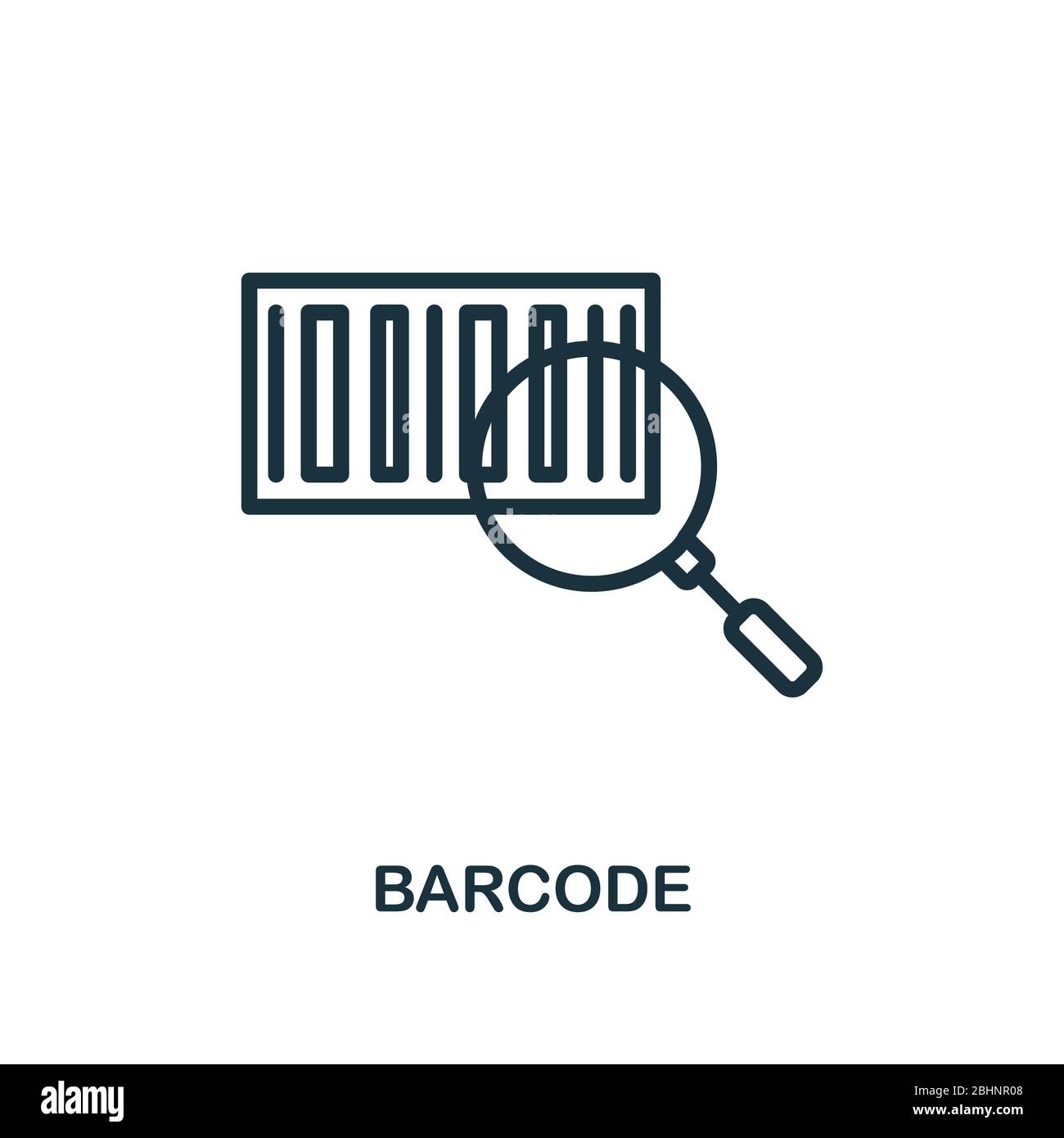 Barcode icon. Line style simple element from e-commerce icons ...