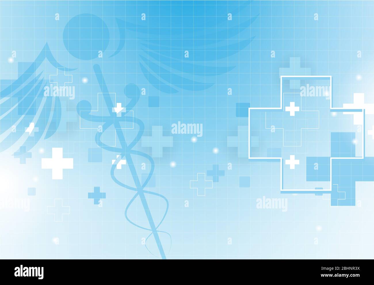 Geometric symbol background In blue tones (medical Stock Photo - Alamy