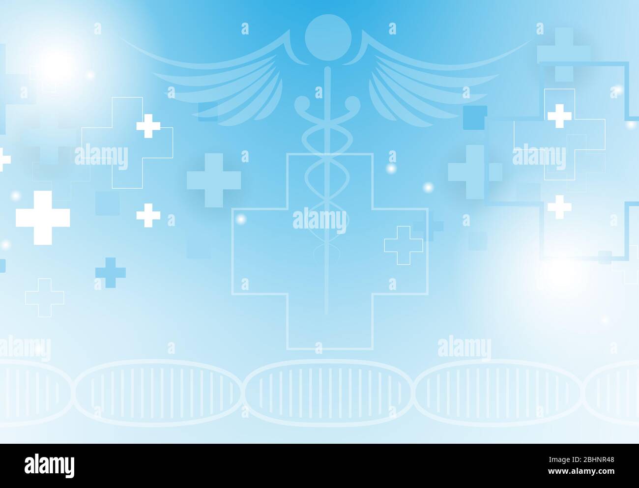 Geometric symbol background In blue tones (medical Stock Photo - Alamy