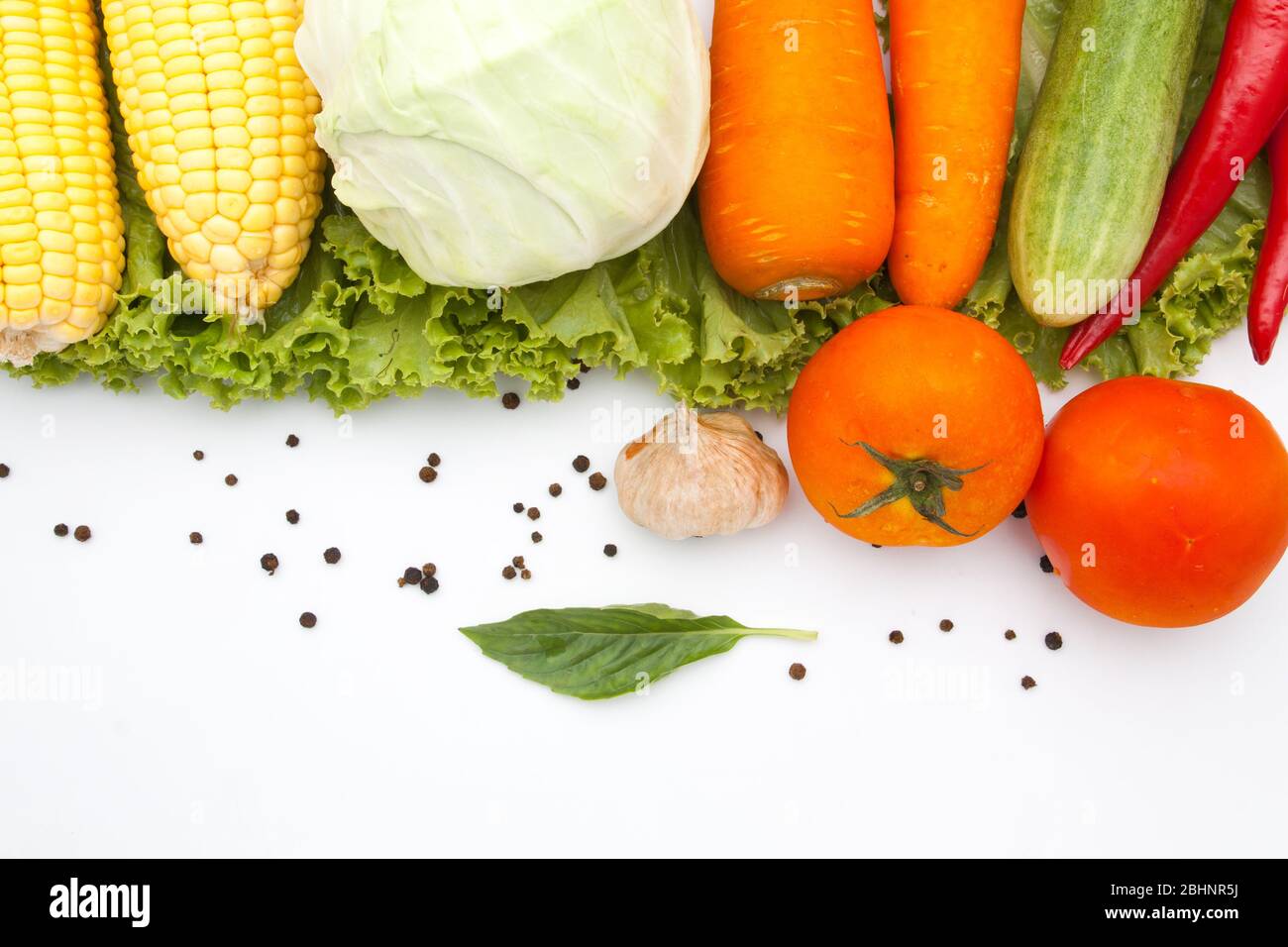 vegetables isolated on white background Stock Photo - Alamy