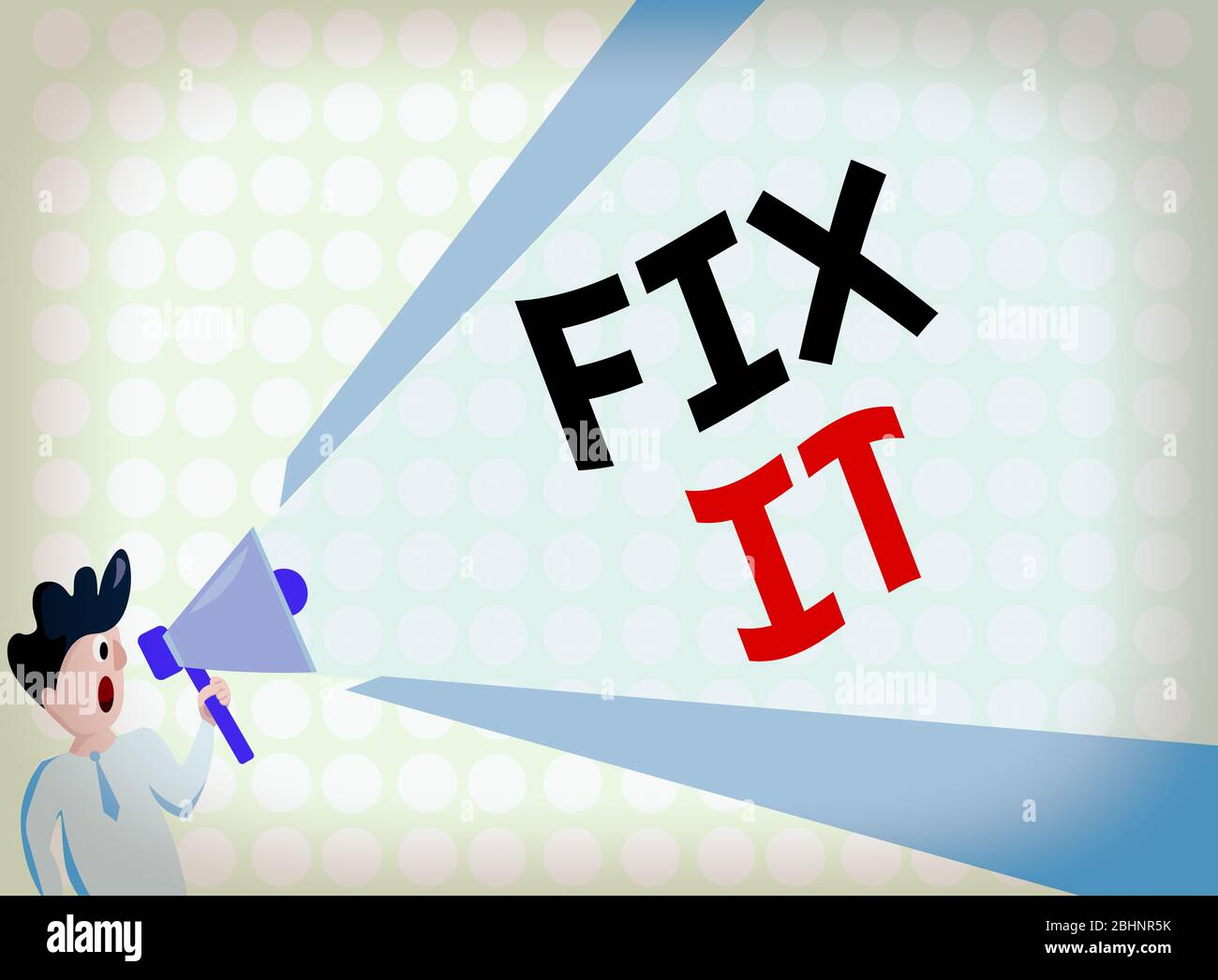 Handwriting text Fix It. Conceptual photo Fasten something securely in ...