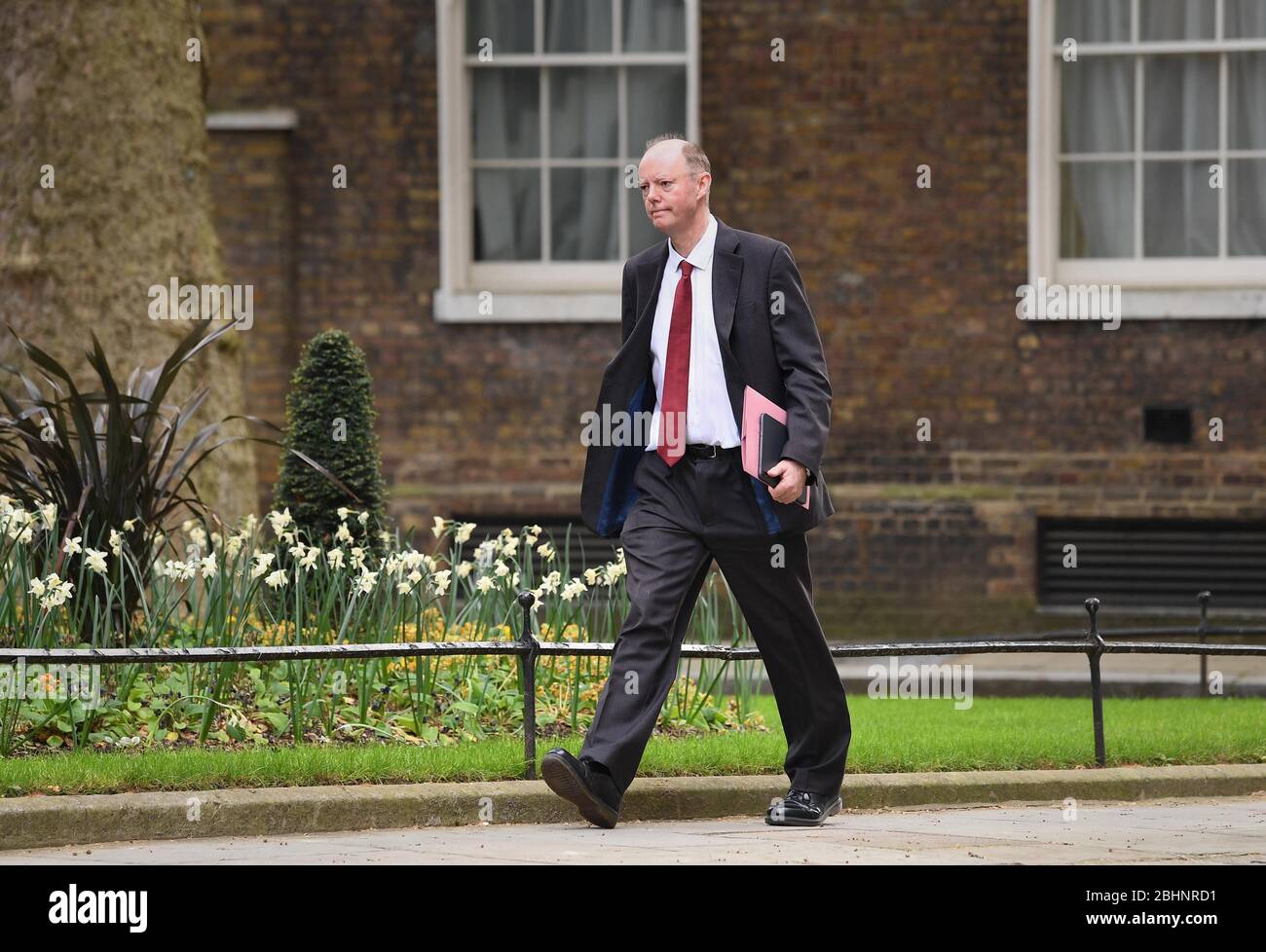 Professor Chris Whitty, the Chief Medical Officer for England arrives ...