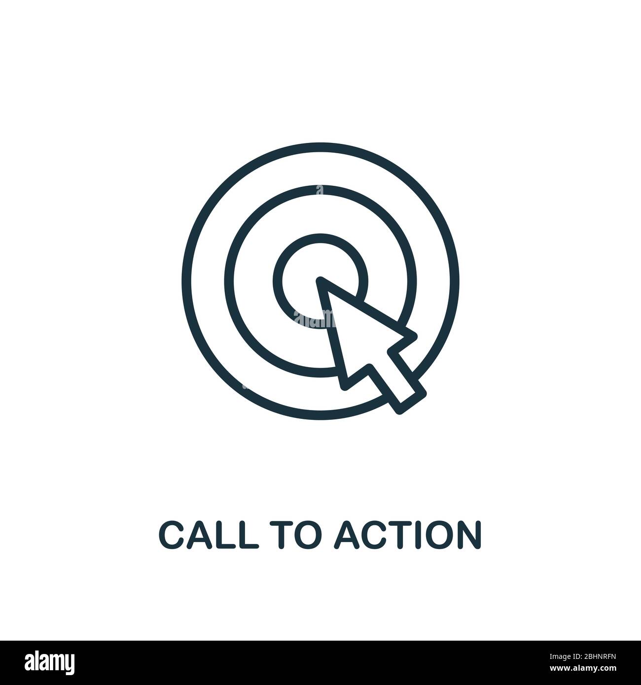 Call To Action icon. Line style simple element from e-commerce icons ... Call To Action icon. Line style simple element from e-commerce icons ...