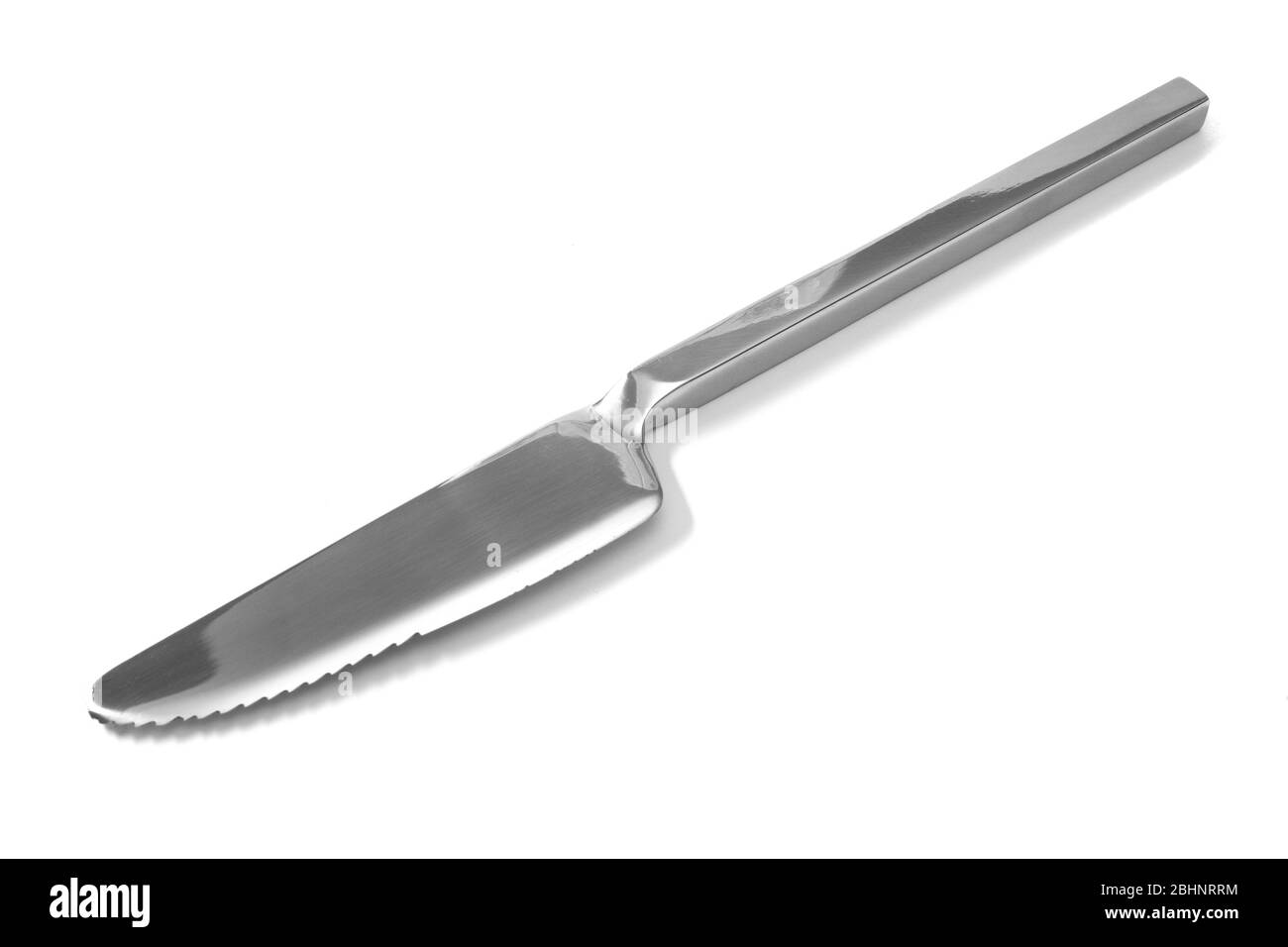 steel metal table knife isolated over white background Stock Photo - Alamy