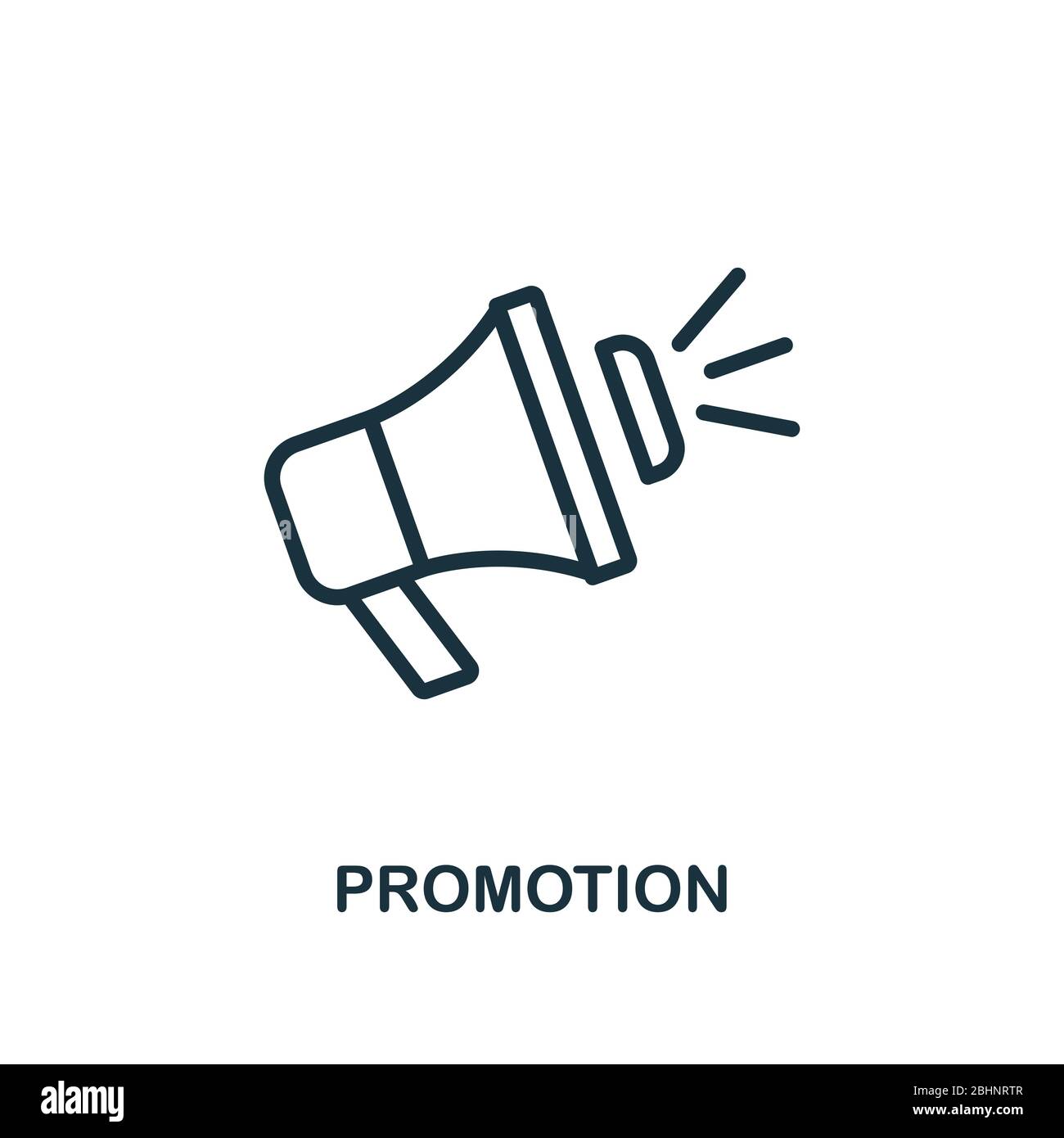 Promotion icon. Line style simple element from e-commerce icons ...