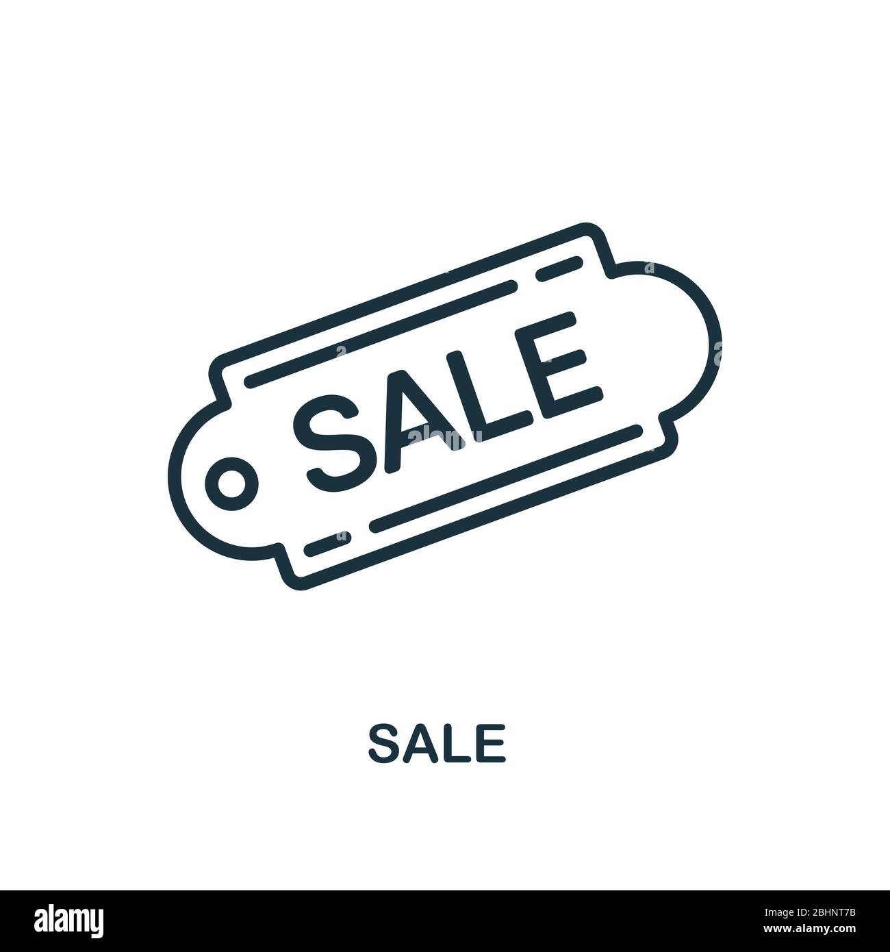 Sale icon. Line style simple element from e-commerce icons collection ...
