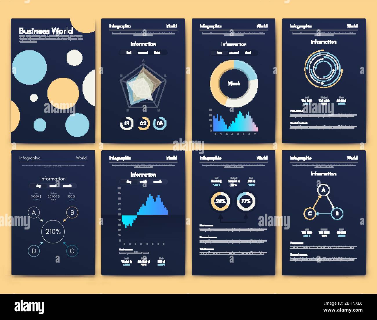Modern infographic vector elements for business brochures. Use in ...