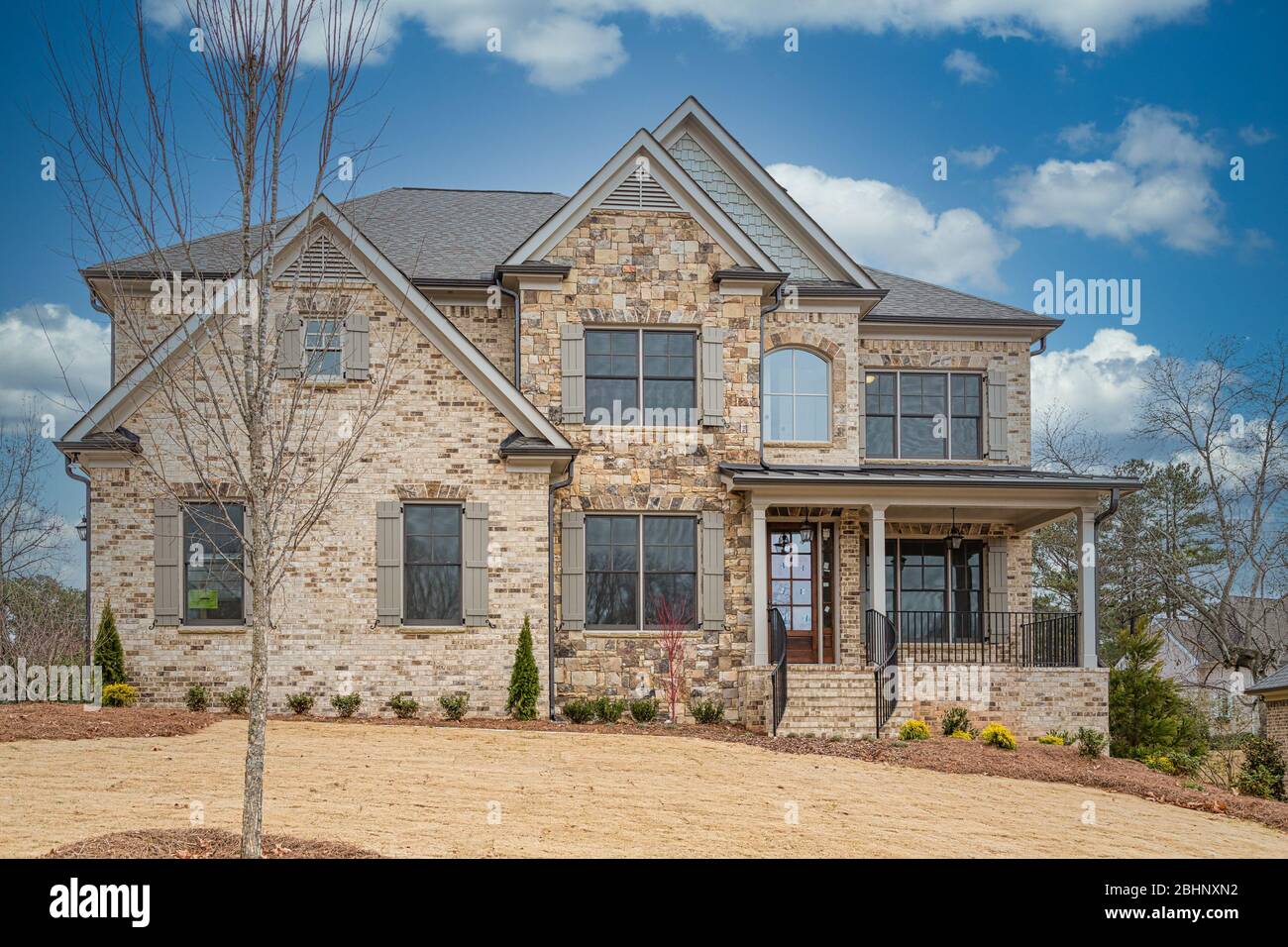 Contemporary brick facade hi-res stock photography and images - Alamy