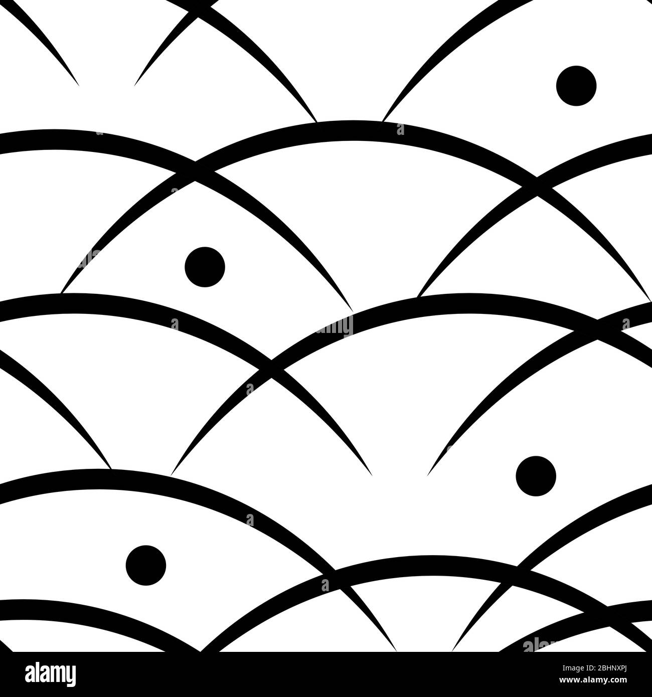 This is a illustration of Seamless Japanese pattern representing dew ...