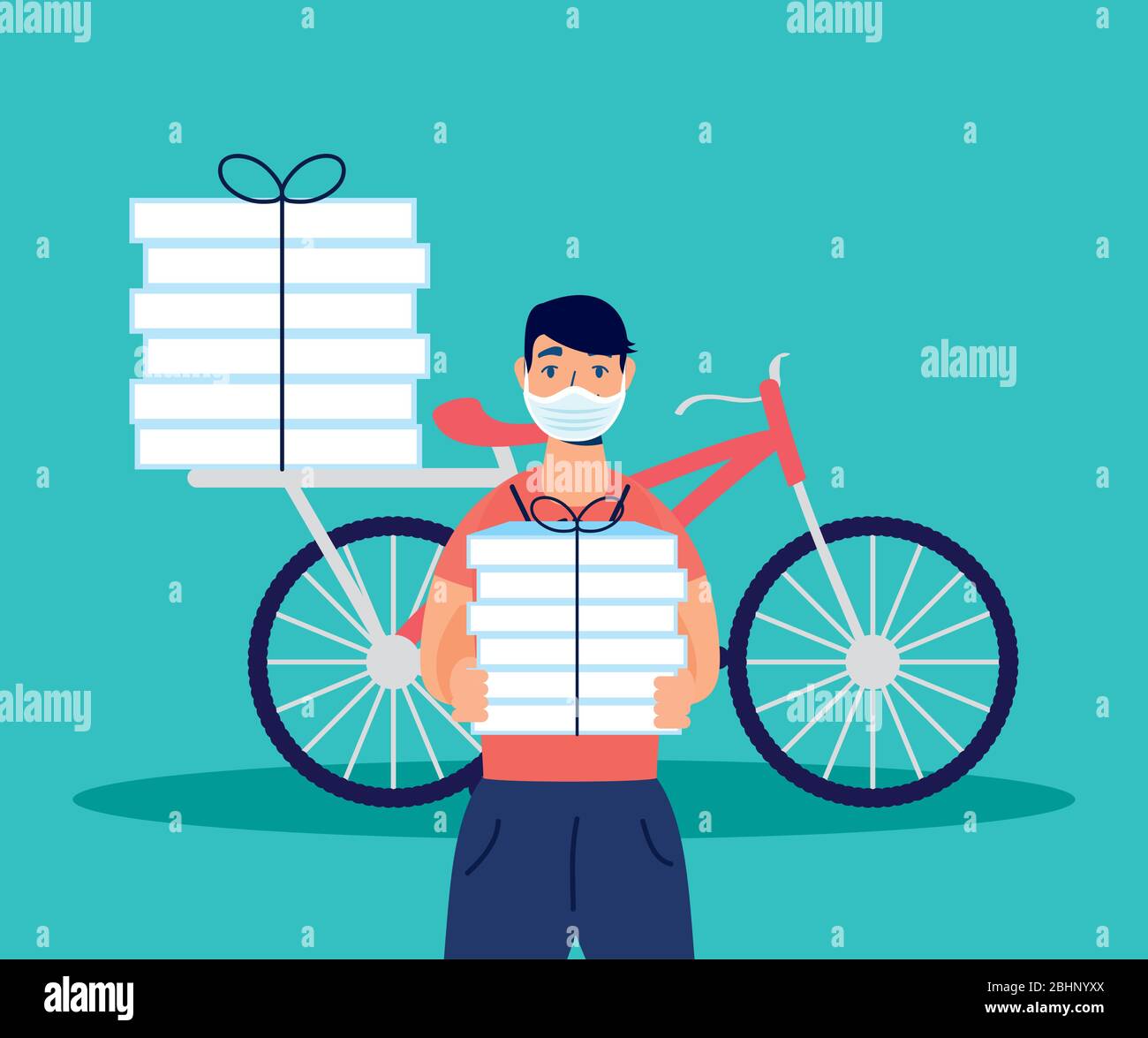 Male worker in uniform using Stock Vector Images - Alamy