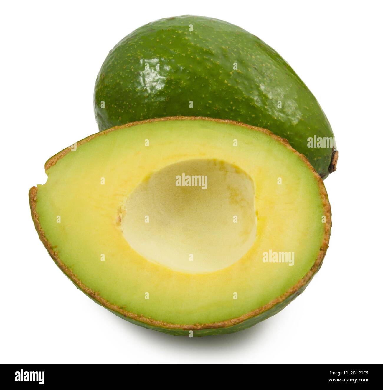 avocado on white background Stock Photo - Alamy