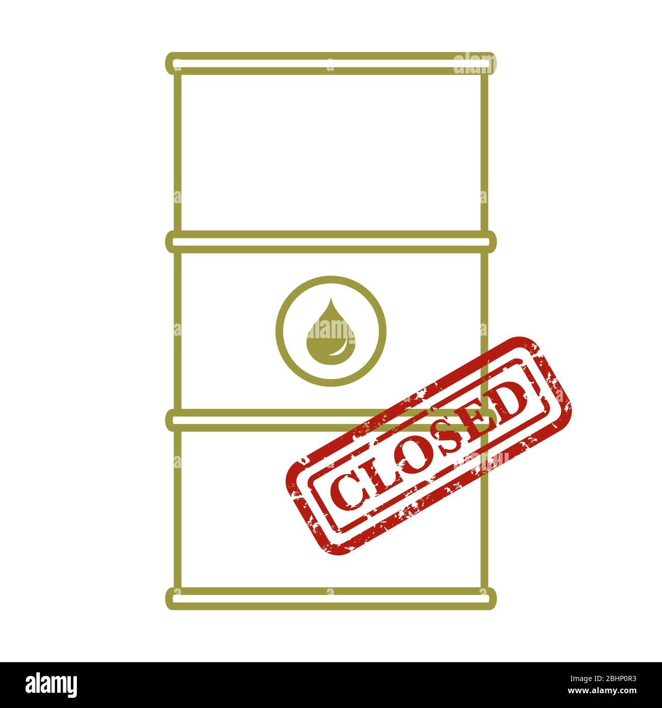 Vector illustration Oil industry Economic crisis. Crowded storage. Oil ...