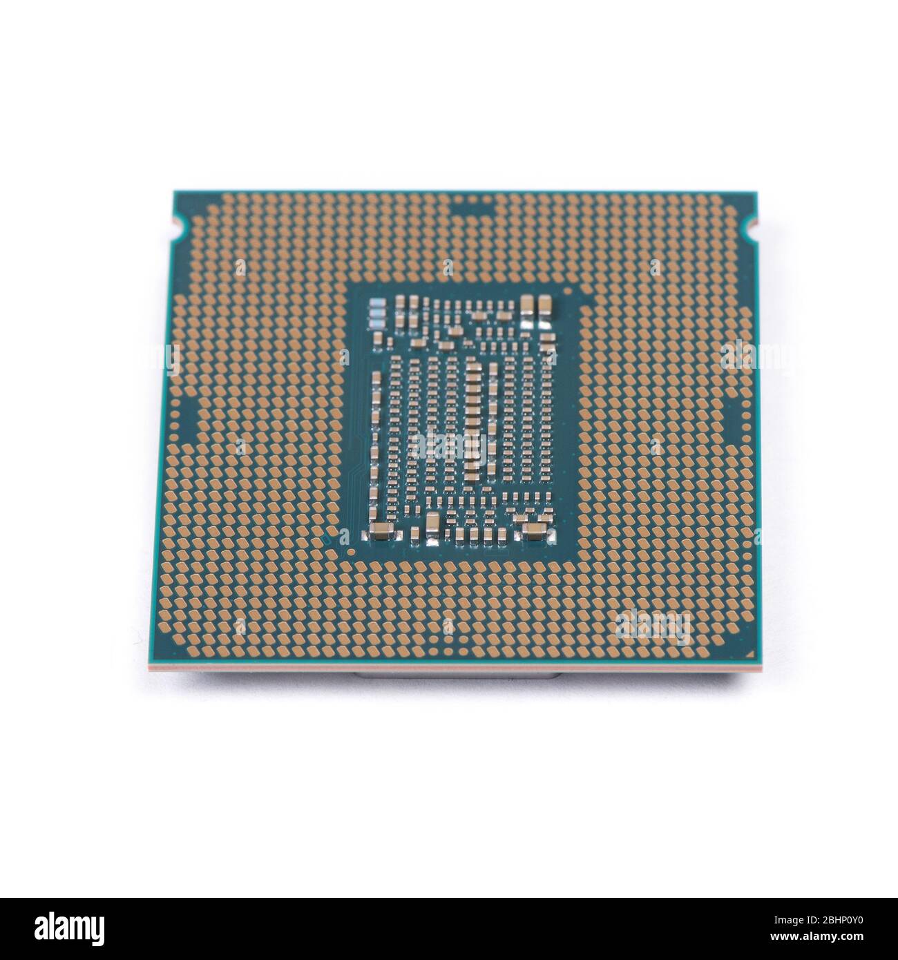 Closeup of modern CPU isolated on white background Stock Photo - Alamy