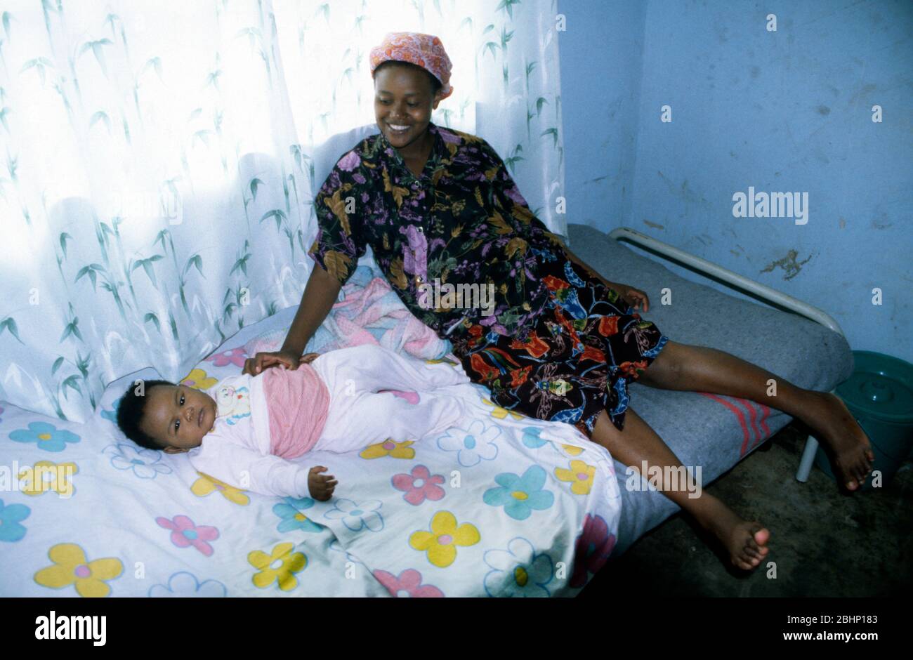 Mother and baby, Rwanda Stock Photo - Alamy