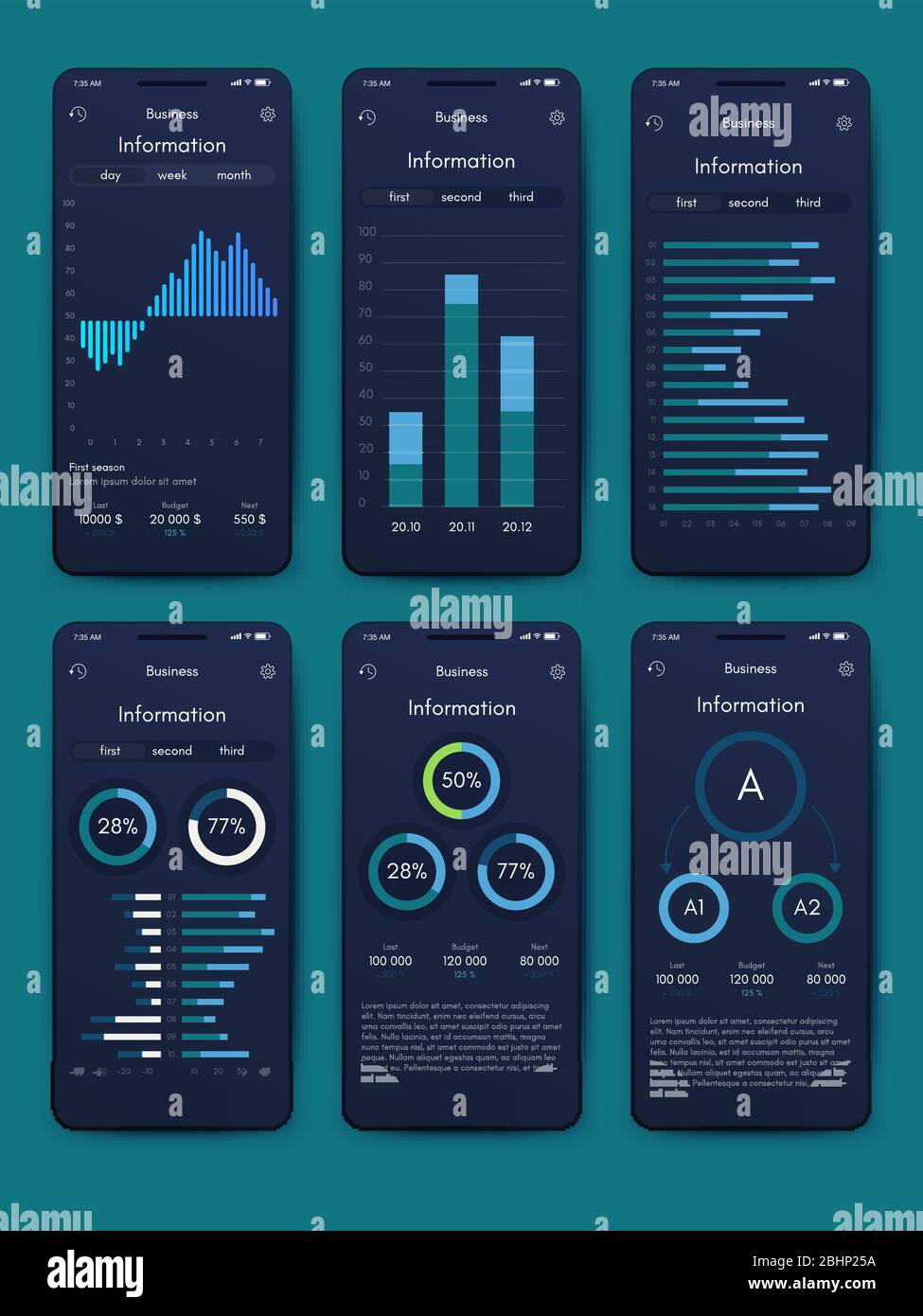 Modern infographic vector elements for business brochures. Use in ...