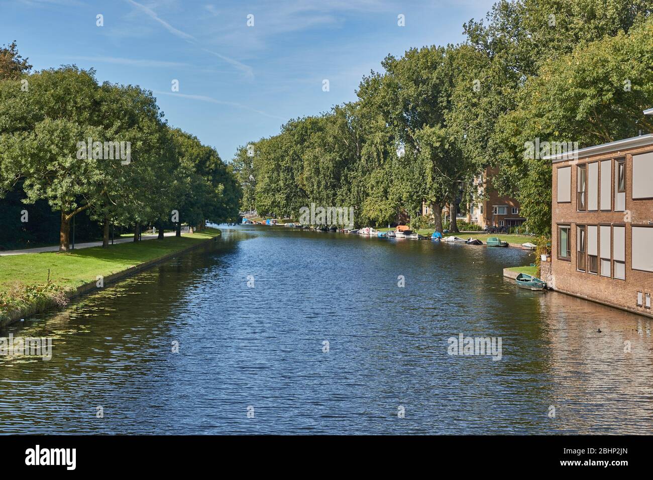 Amsterdam suburban district with water and parks Stock Photo - Alamy