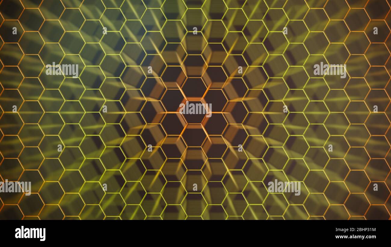 Yellow hexagonal texture. Abstract background for design Stock Photo ...